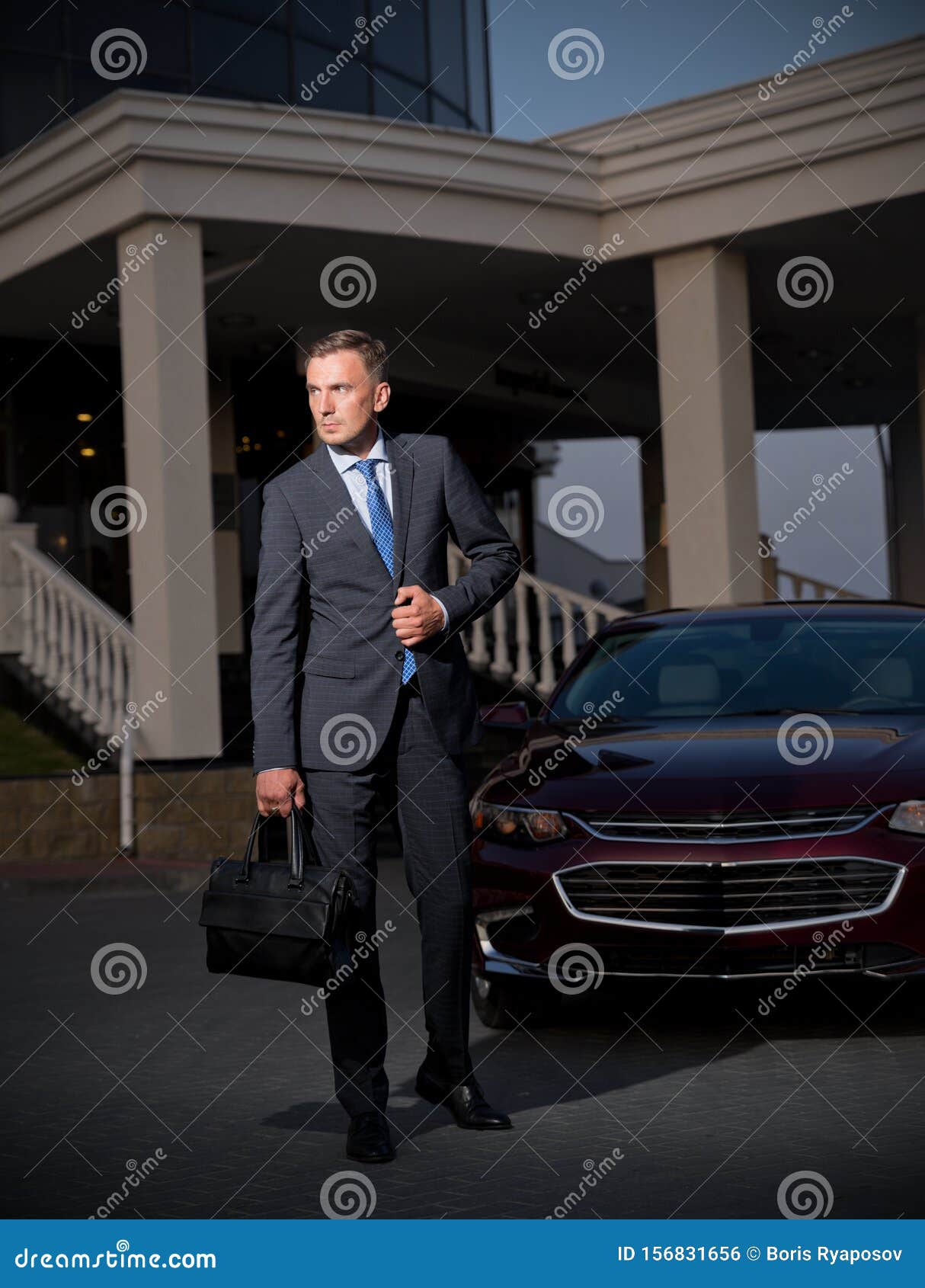 Portrait of Business Man Normal Ver Stock Photo - Image of leather ...