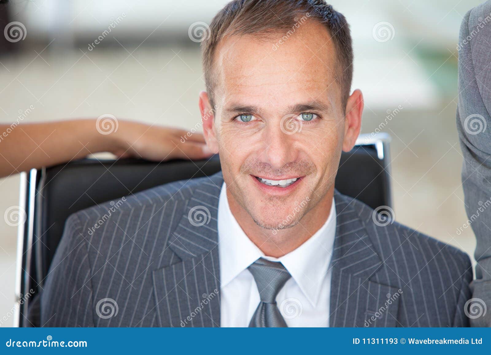 Portrait of a Business Manager in Office Stock Image - Image of office ...