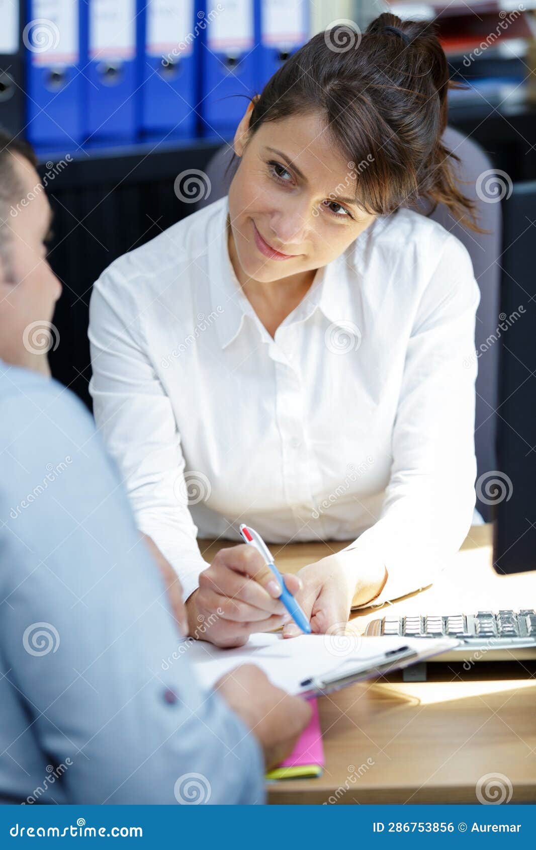 Portrait business meeting stock photo. Image of employer - 286753856