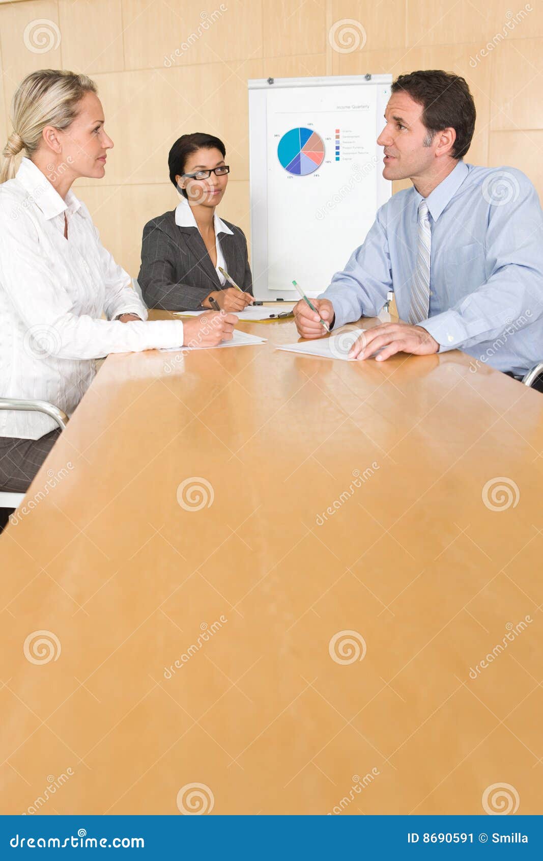 Portrait of Business People Discussing a Strategy Stock Image - Image ...