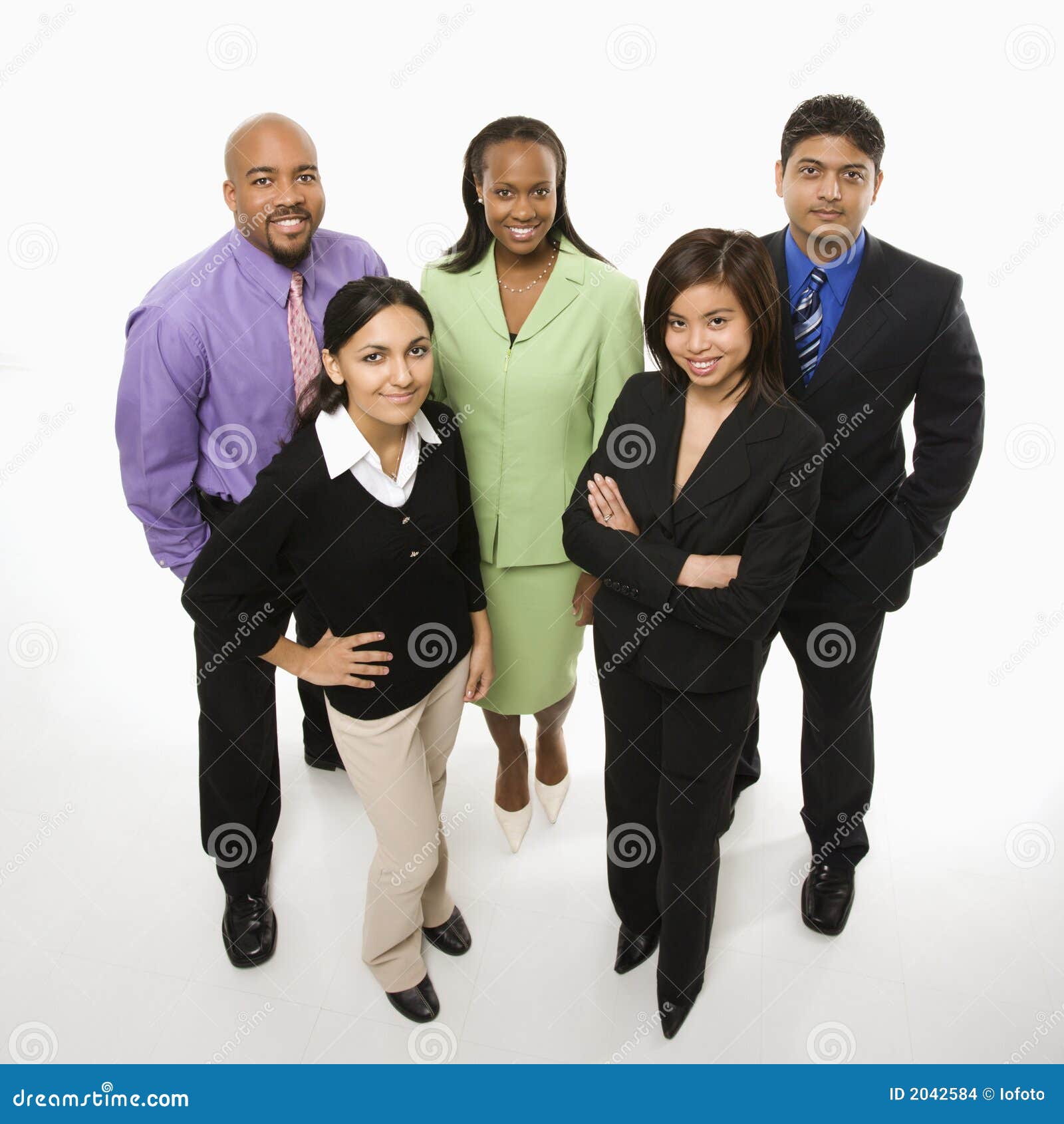 Portrait of Business People Standing. Stock Photo - Image of color ...
