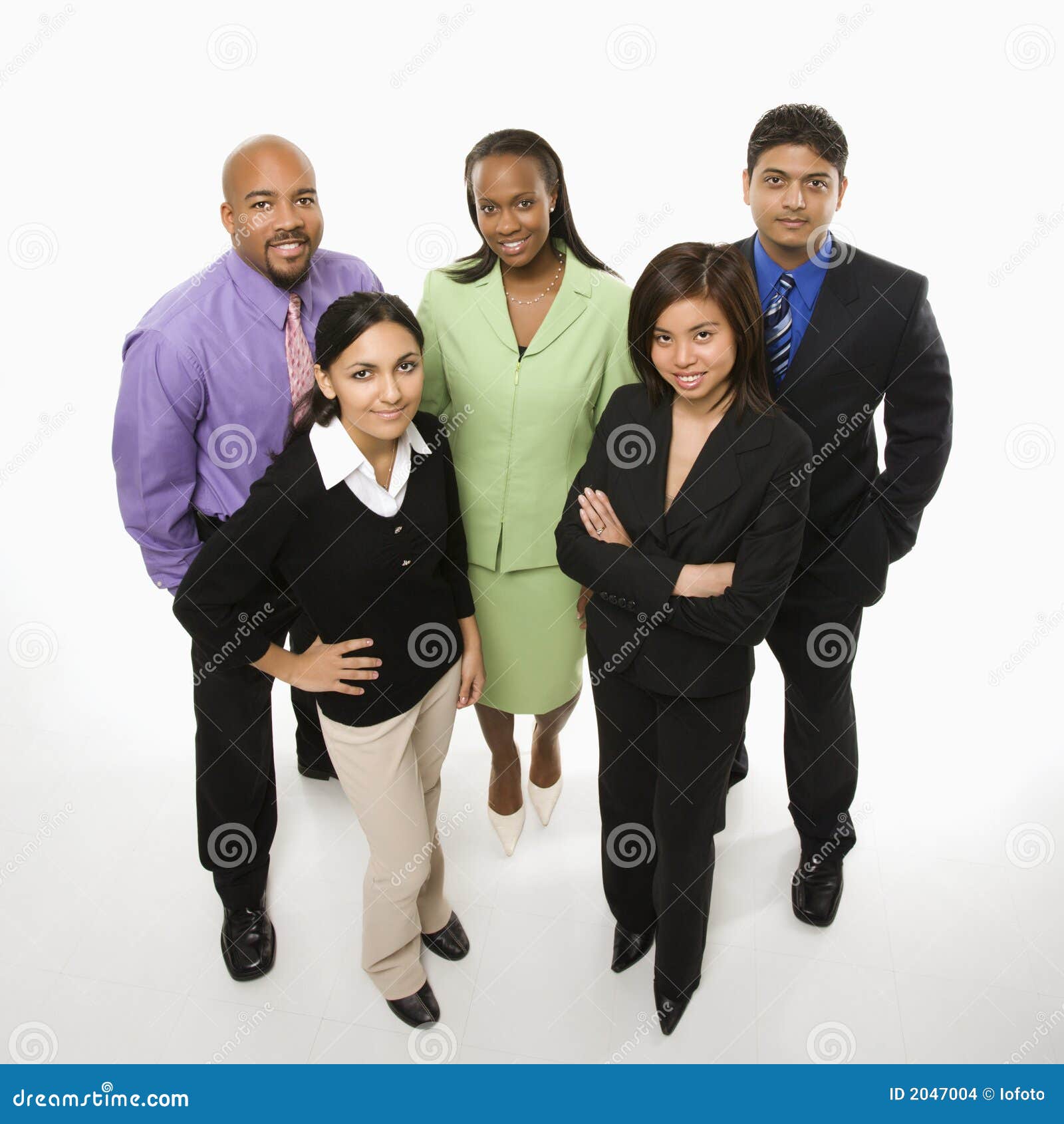 Portrait of Business People Standing. Stock Photo - Image of colour ...