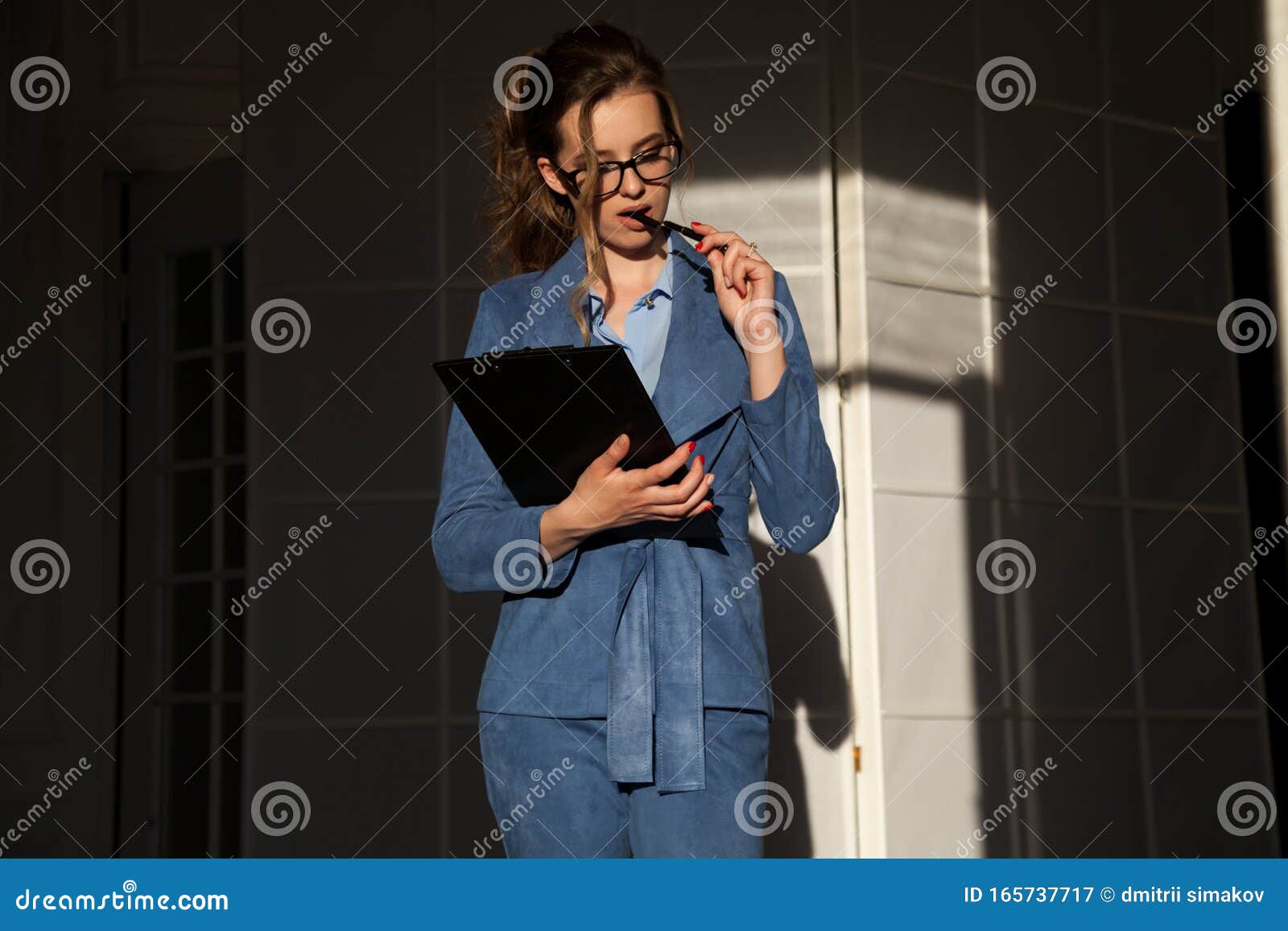 Portrait of a Business Secretary at Work in the Office Stock Image ...