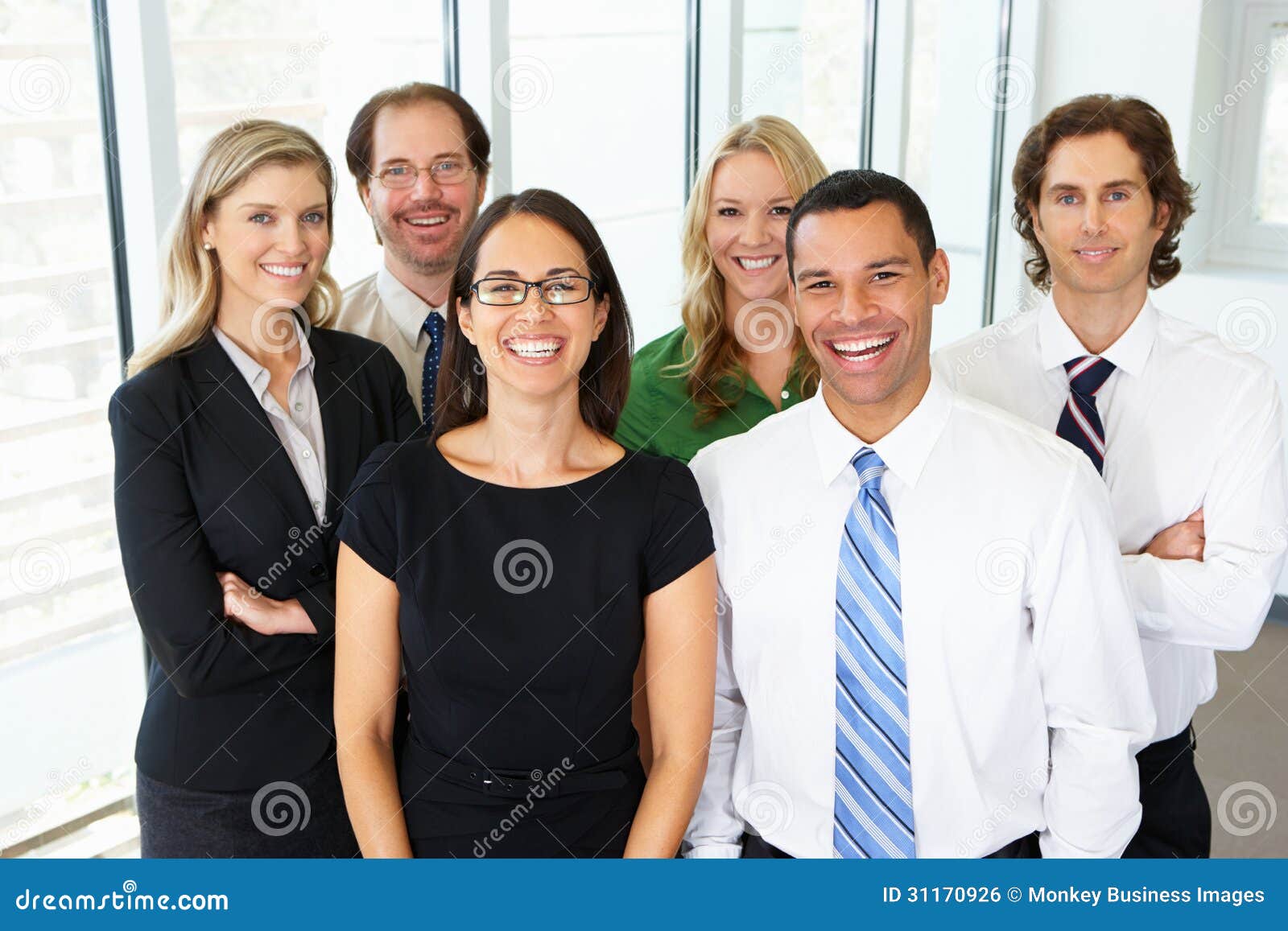 Portrait of Business Team in Office Stock Photo - Image of businessman ...