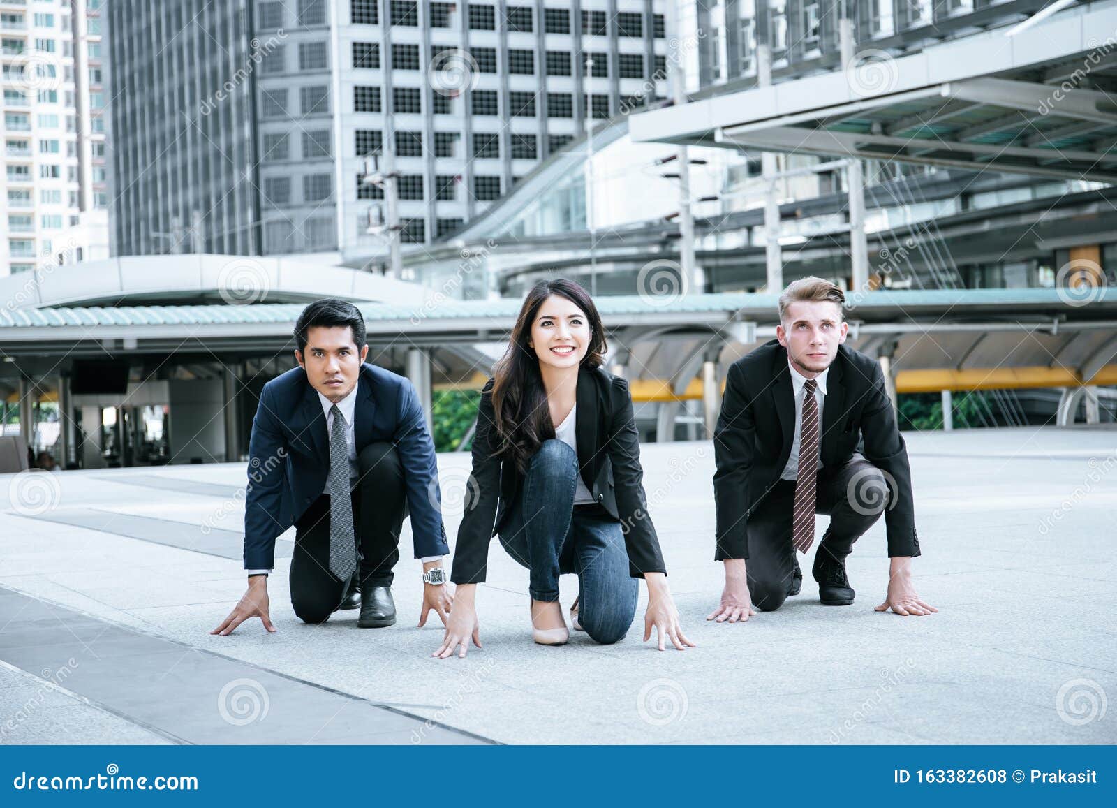 Portrait of Business Team Ready for Work. Stock Photo - Image of ...