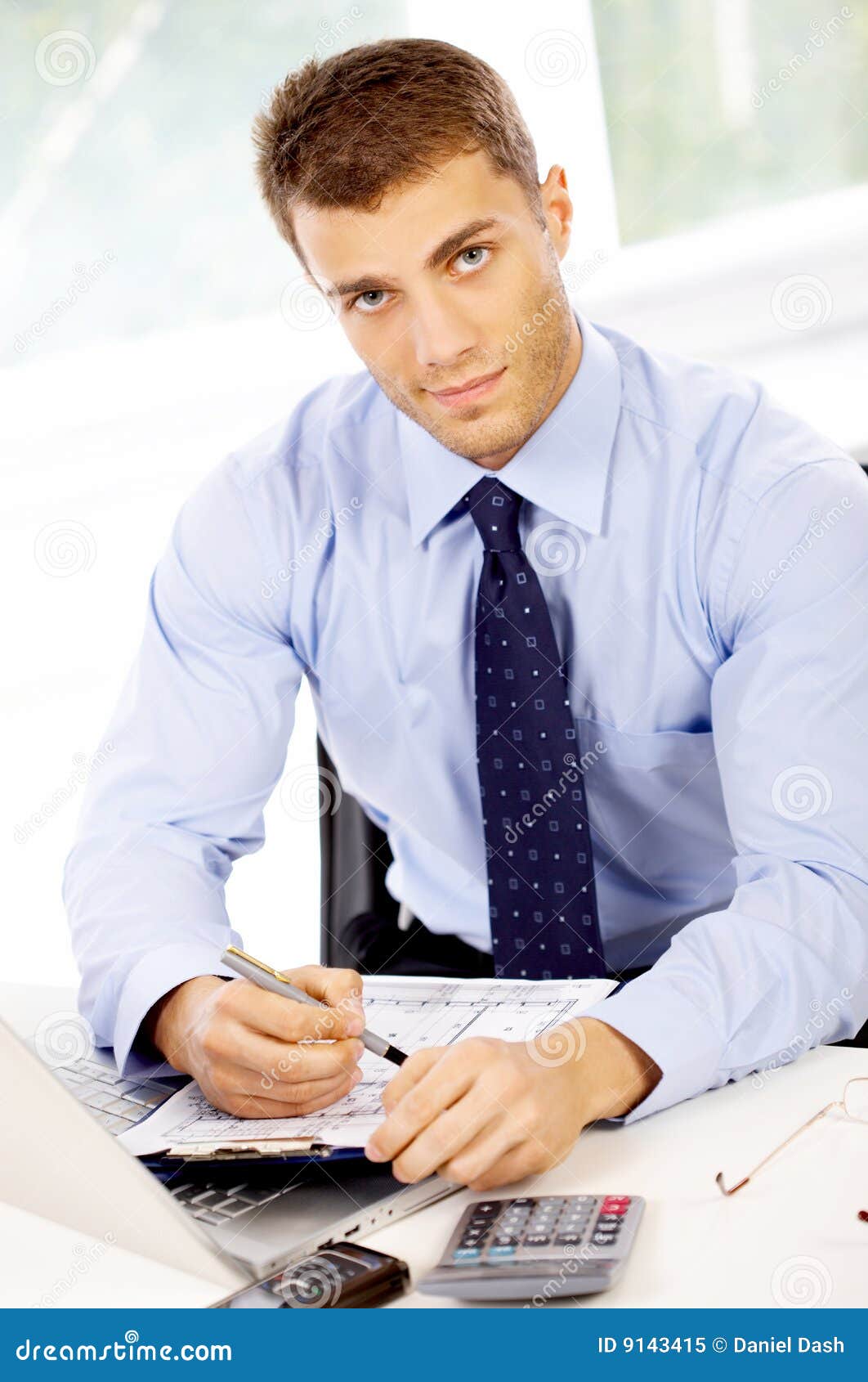 Portrait of Businessman stock image. Image of businessman - 9143415