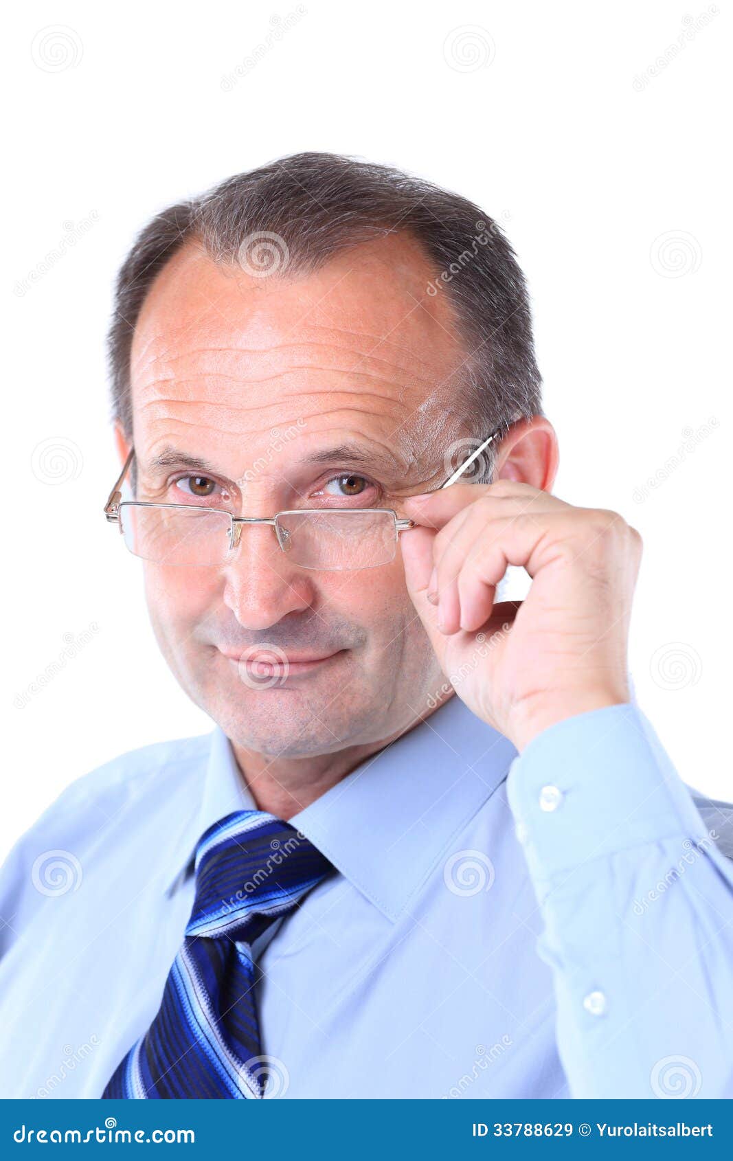 Portrait Of A Businessman With Glasses Stock Image Image Of Economy