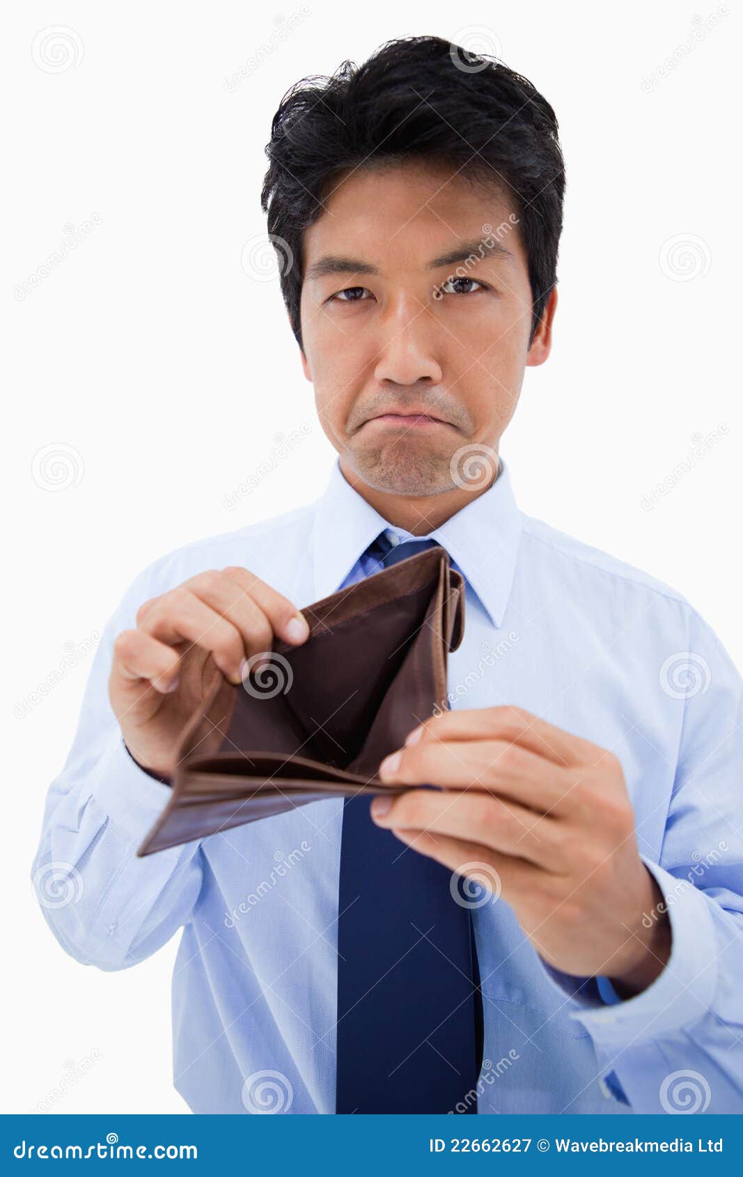 Portrait of a Businessman Showing His Empty Wallet Stock Image - Image ...