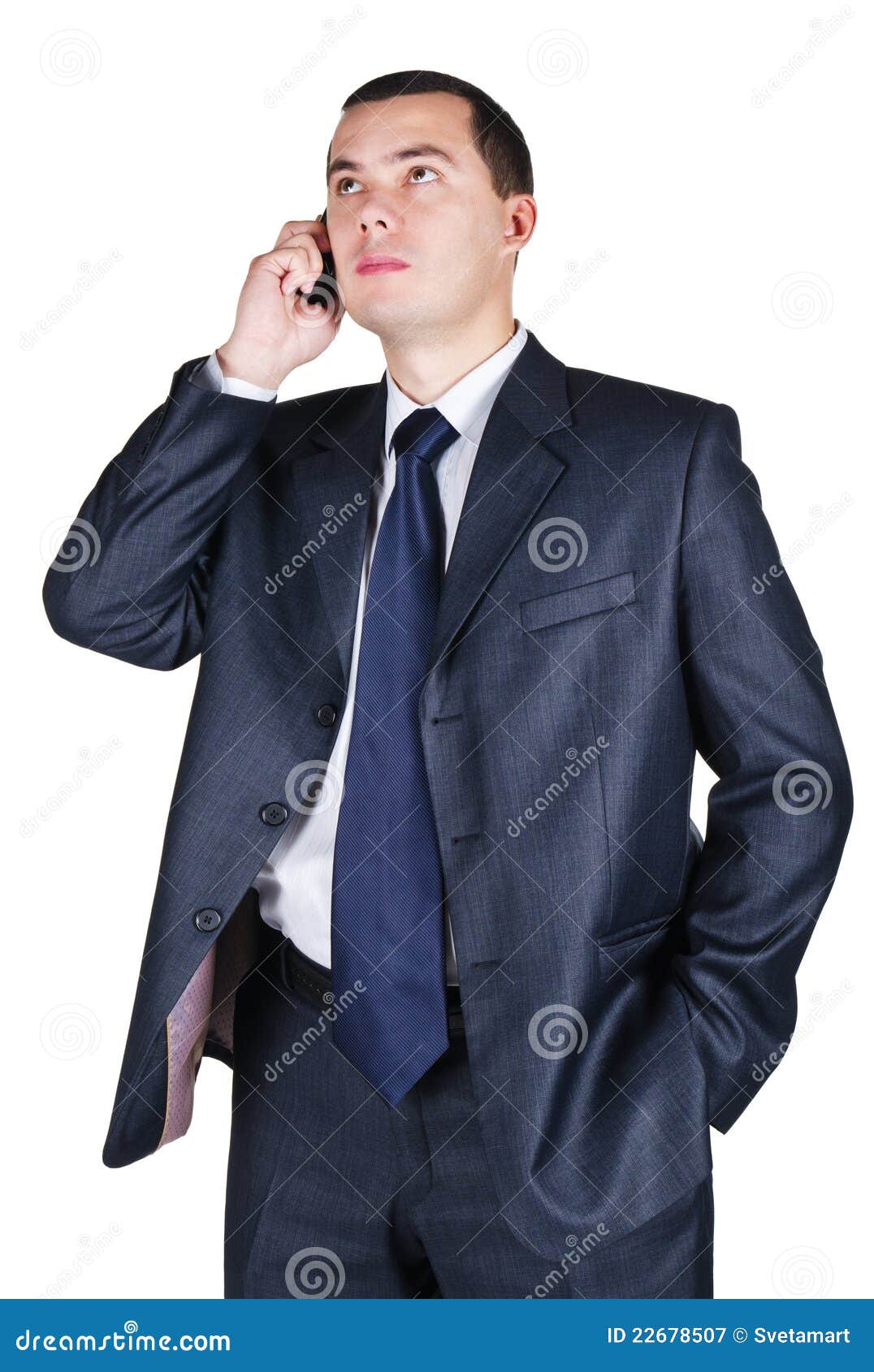Portrait of the Businessman Speaking by Phone Stock Image - Image of ...