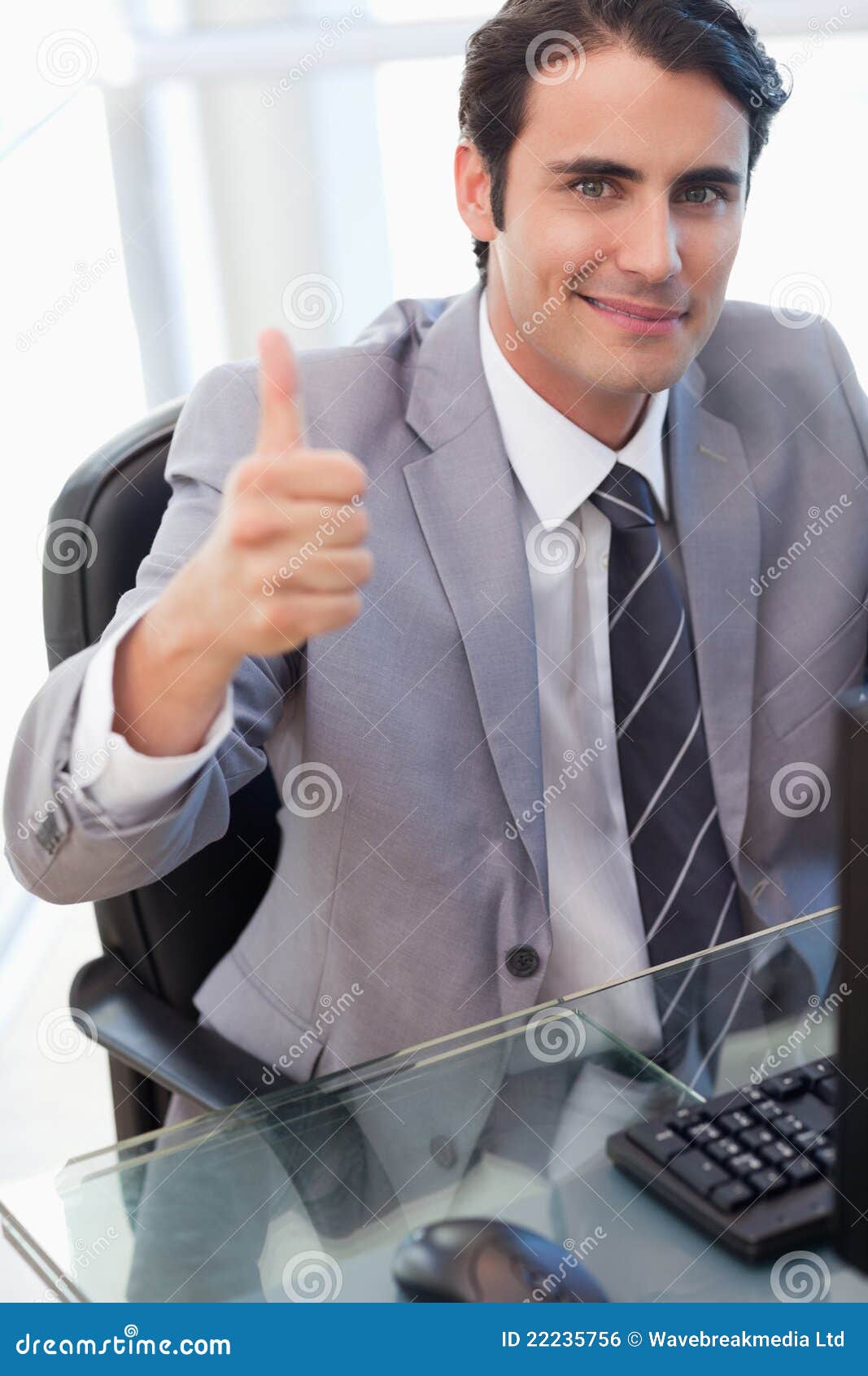 Portrait of a Businessman Working Stock Photo - Image of determined ...