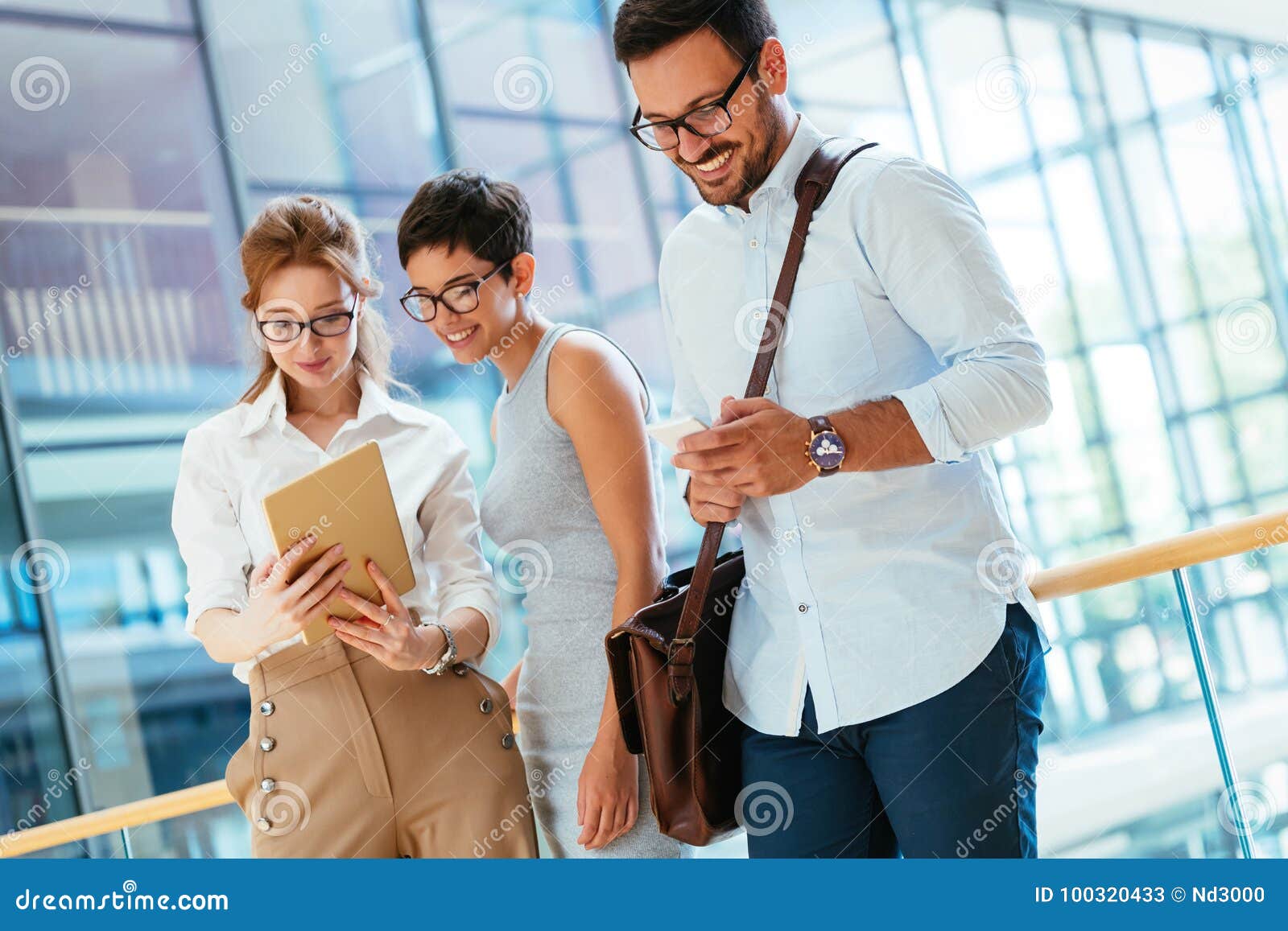 Portrait of Businesspeople Having Free Time from Work Stock Image ...