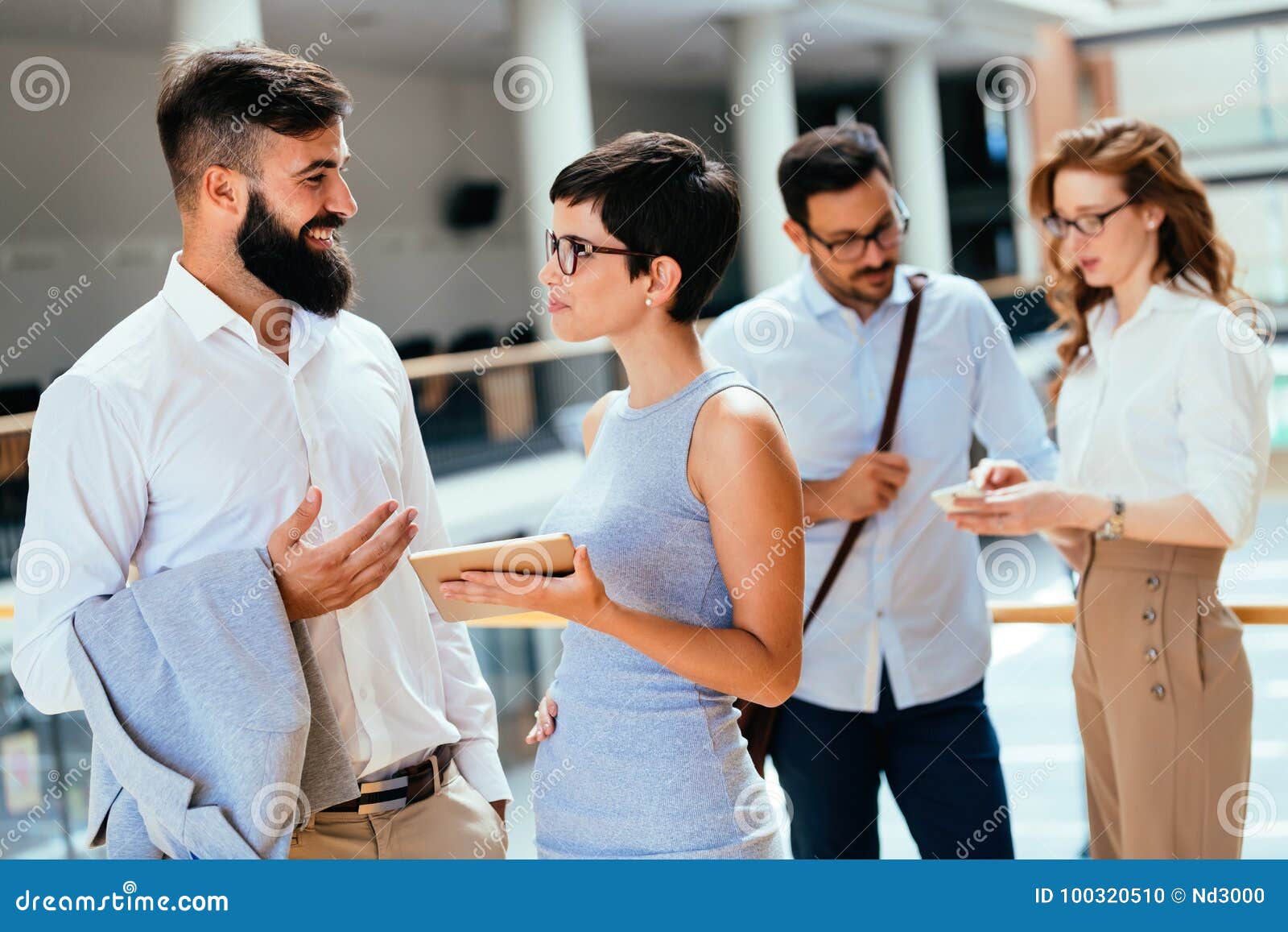 Portrait of Businesspeople Having Free Time from Work Stock Photo ...