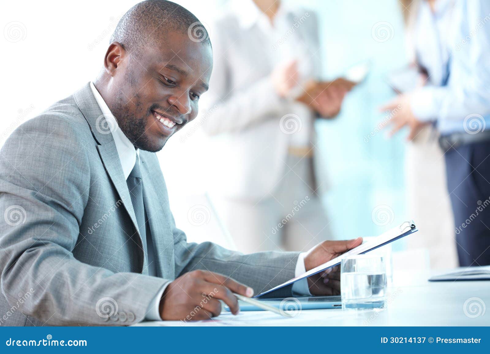 Working with documents stock image. Image of male, brainstorm - 30214137