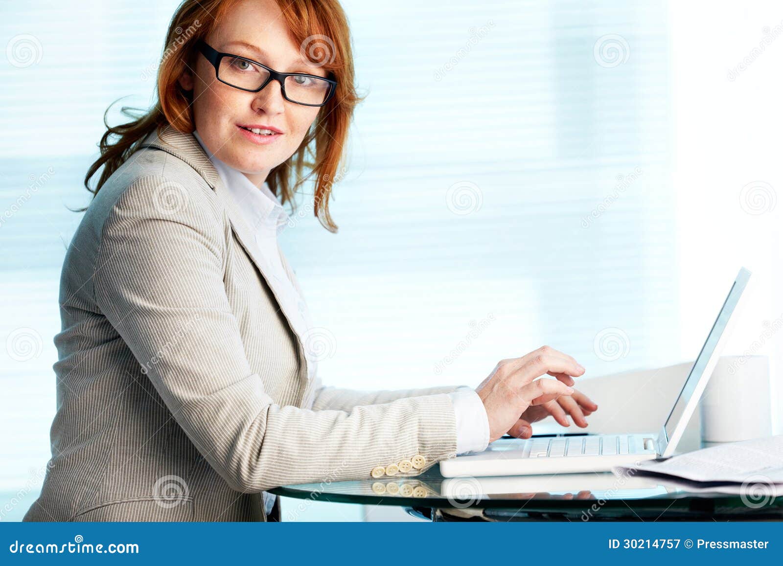 Businesswoman at work stock image. Image of businesswoman - 30214757