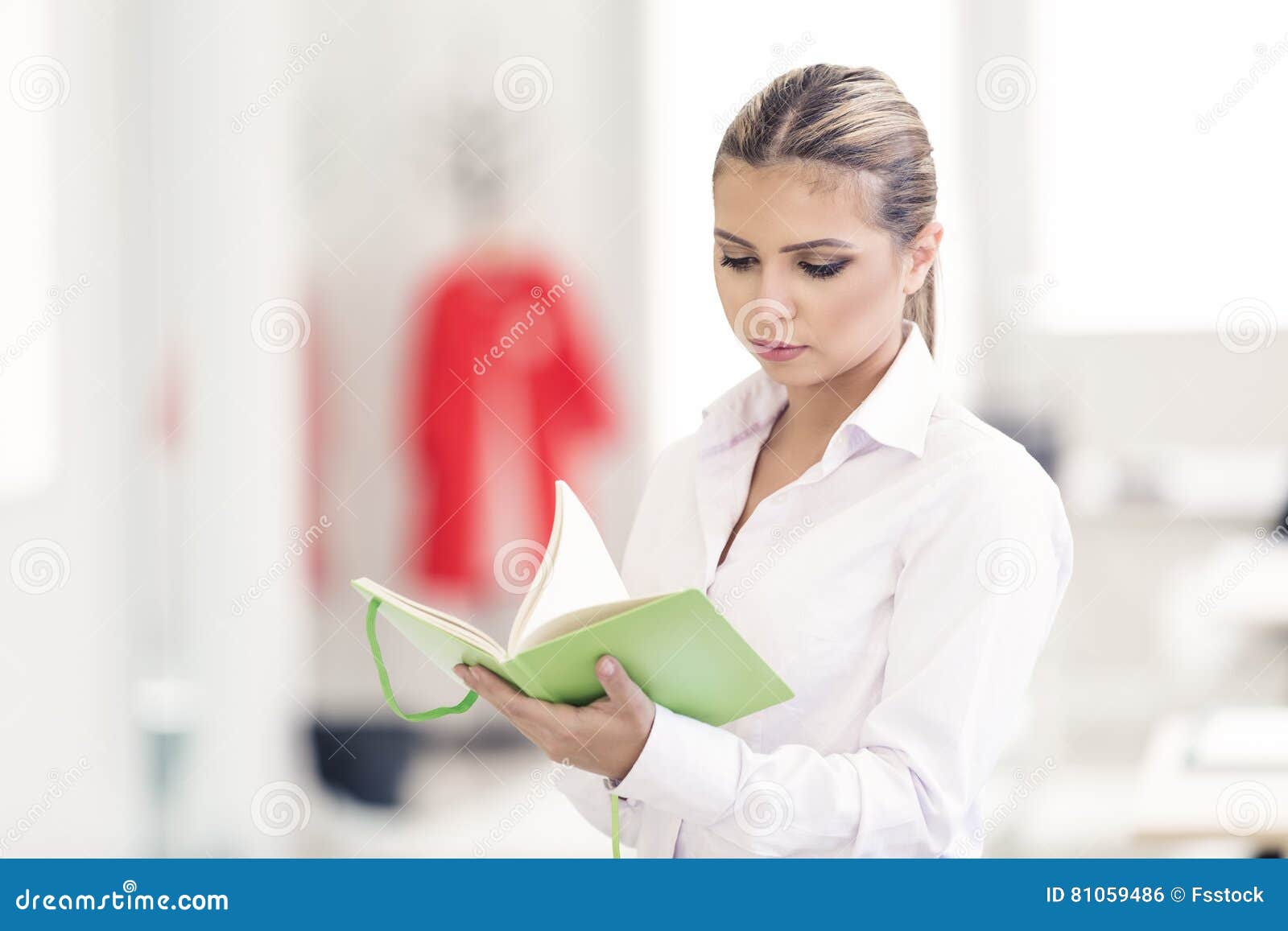 Portrait of Busy Secretary Looking at Camera Stock Photo - Image of ...