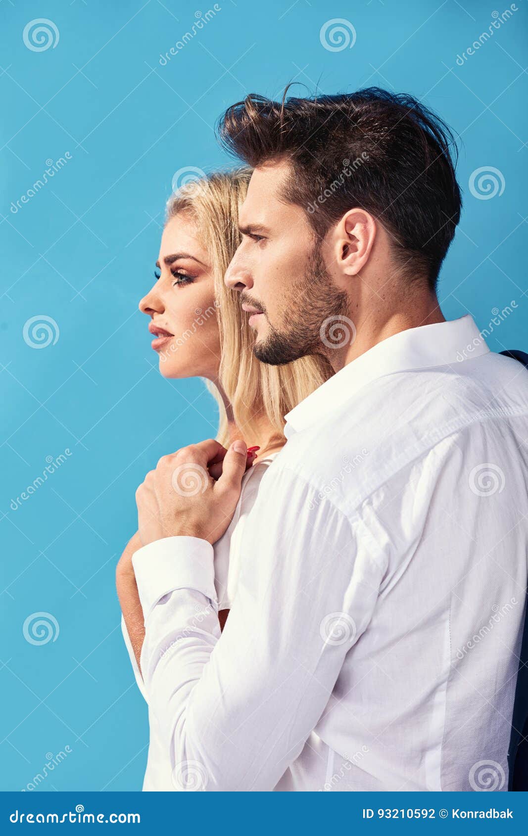 Portrait of a Calm, Smart Couple Stock Photo - Image of feelings ...