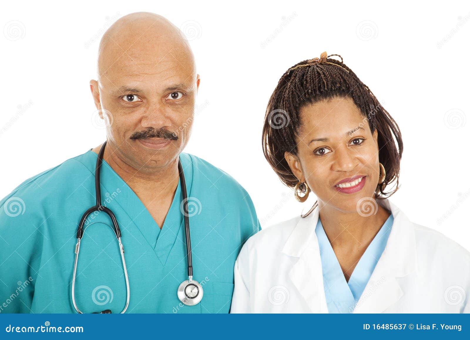 Portrait of Caring Doctors stock image. Image of partner - 16485637