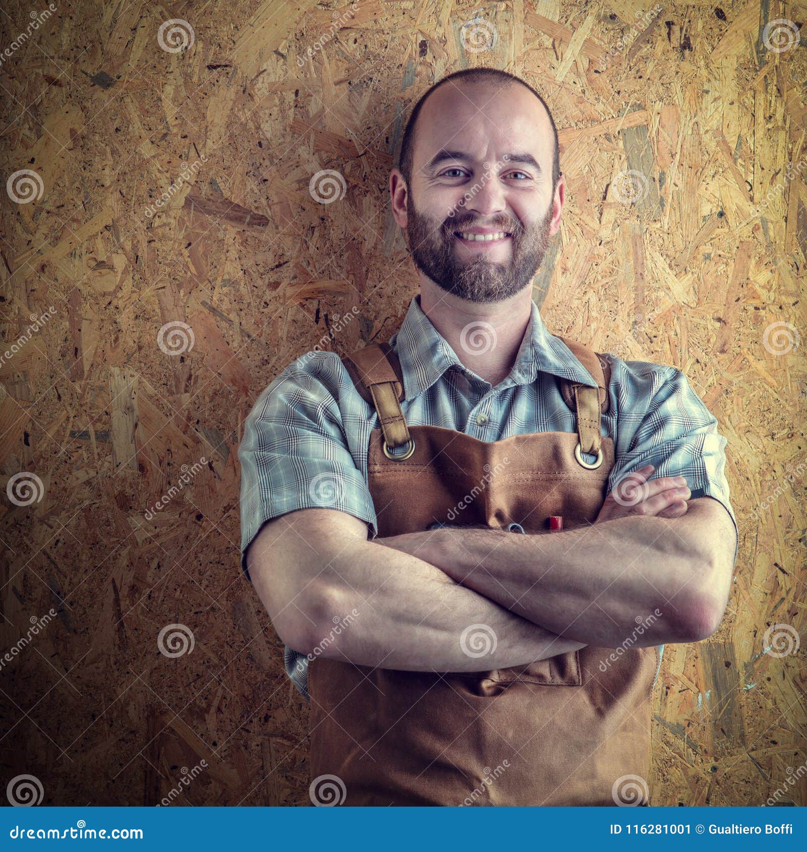 Portrait of carpenter stock image. Image of portrait - 116281001