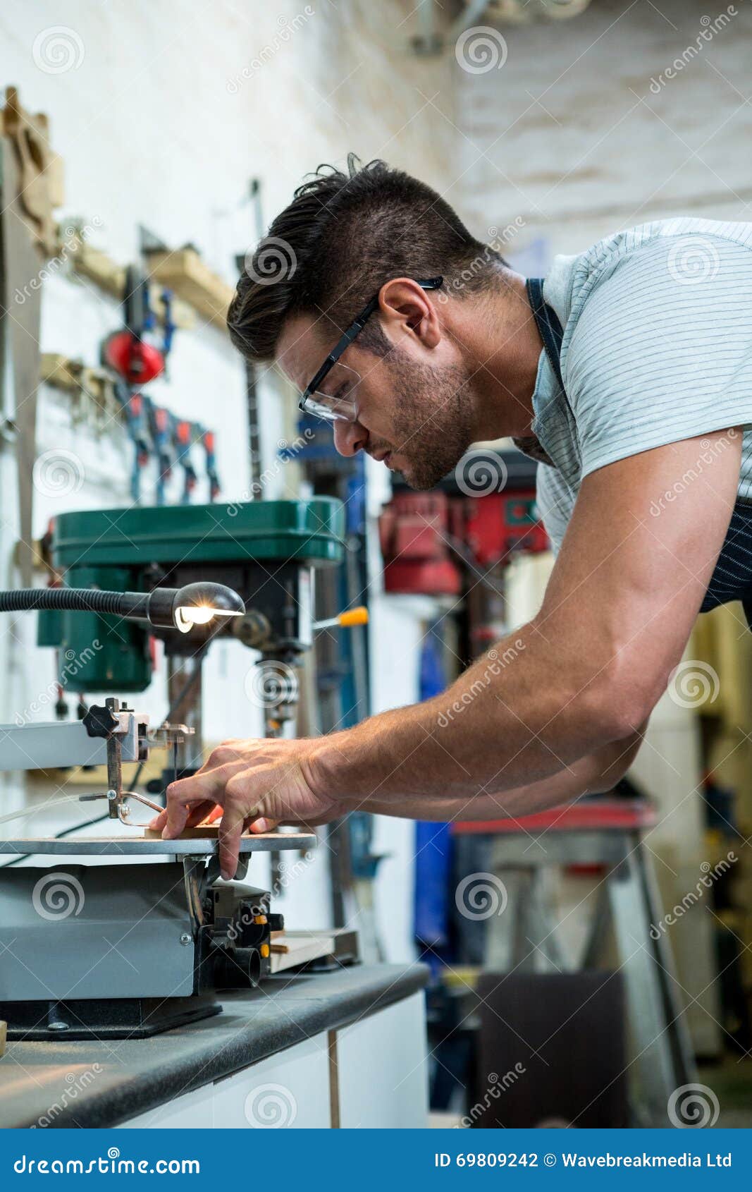 Portrait of a Carpenter Working on His Craft Stock Photo - Image of ...