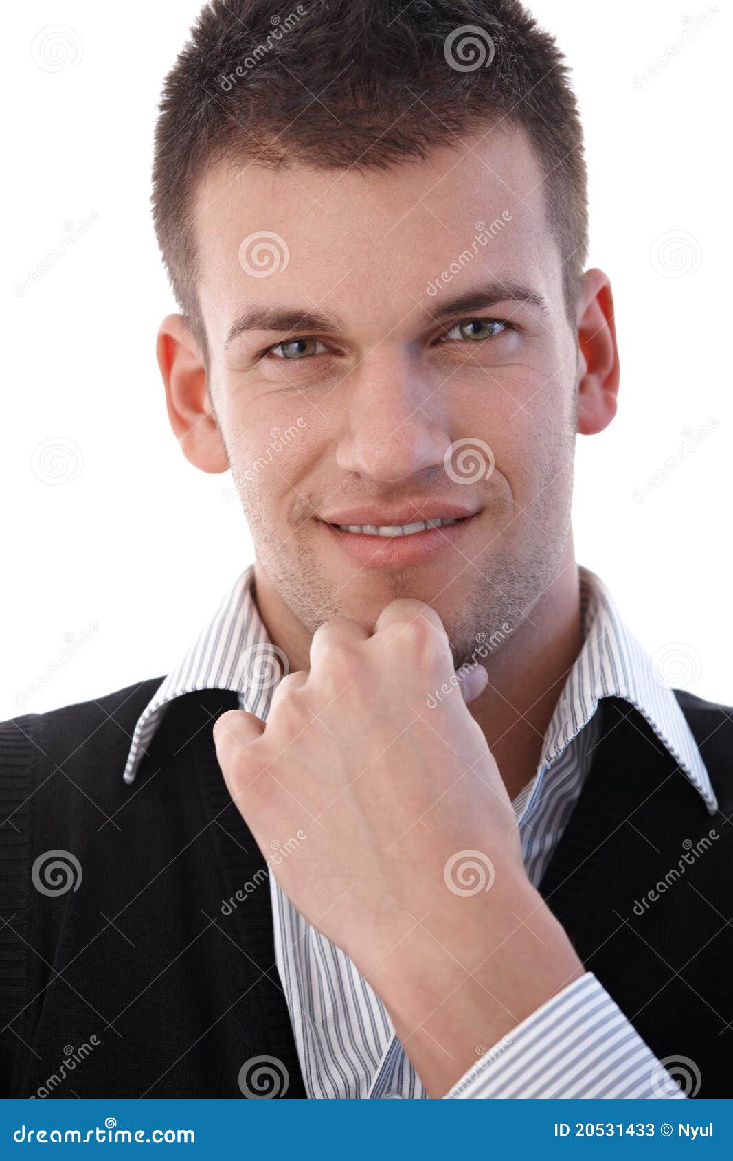 Portrait of Casual Young Man Smiling Stock Image - Image of ... Portrait of Casual Young Man Smiling Stock Image - Image of ...