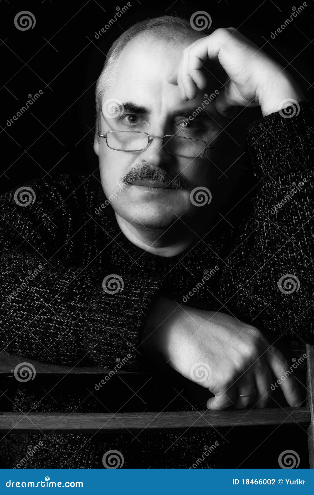 Portrait of a Caucasian Man with Calm Look. Stock Photo - Image of ...
