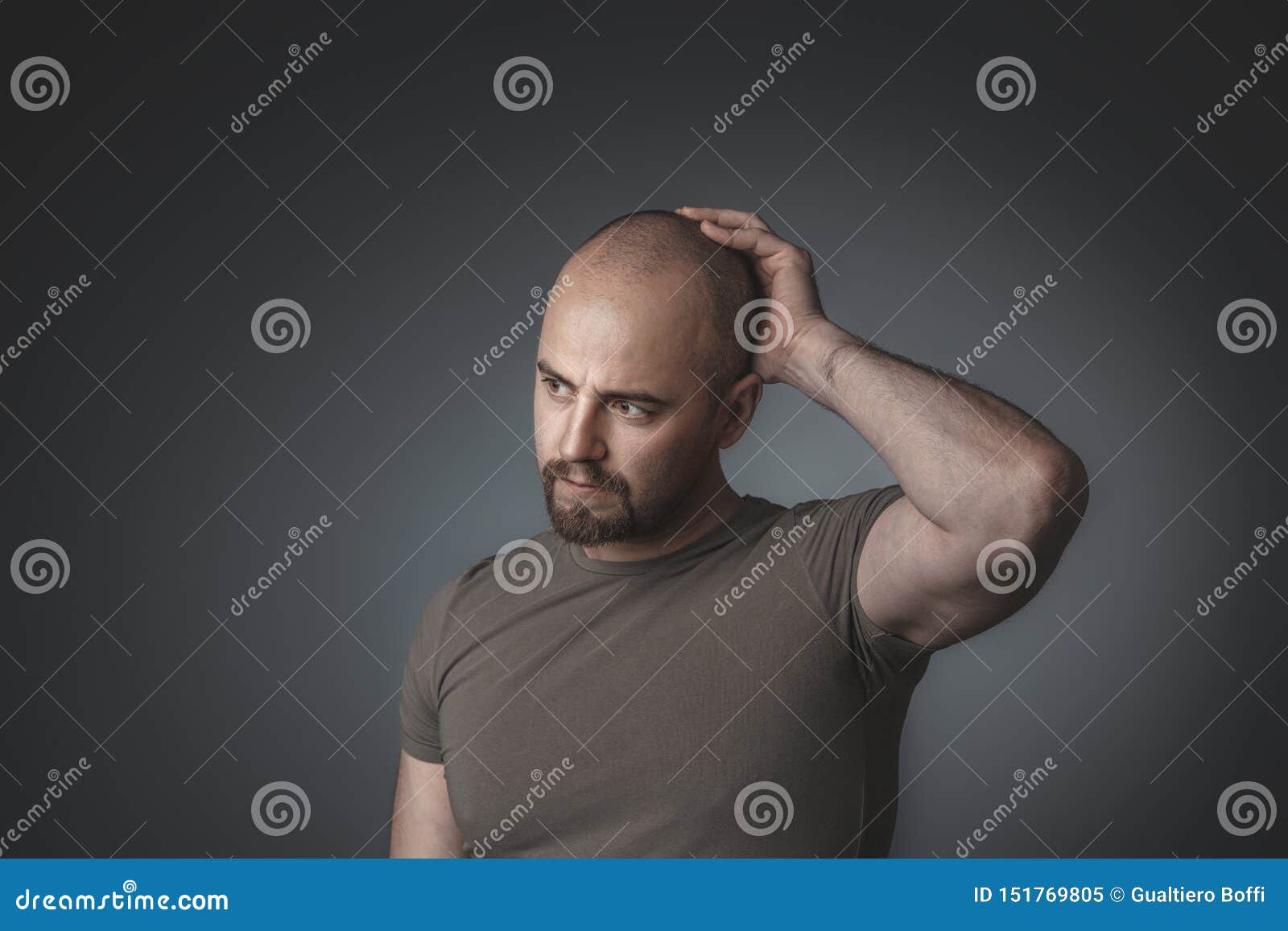 Portrait of Caucasian Man with Thoughtful Expression Stock Image ... Portrait of Caucasian Man with Thoughtful Expression Stock Image ...