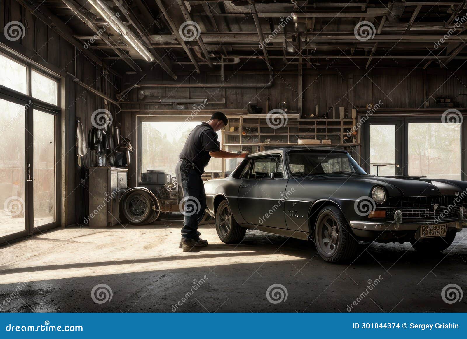 Mechanic Checking Tire Tread Depth Using A Tire Gauge. Generative AI ... Mechanic Checking Tire Tread Depth Using A Tire Gauge. Generative AI ...