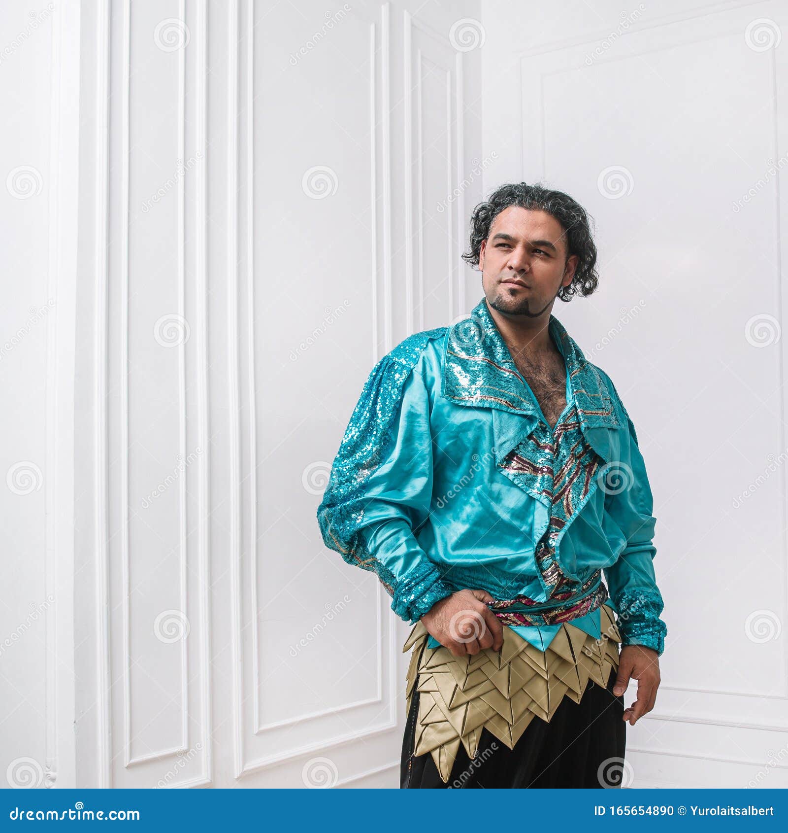 Portrait of a Charismatic Gypsy Man. Photo with Copy Space Stock Photo ...