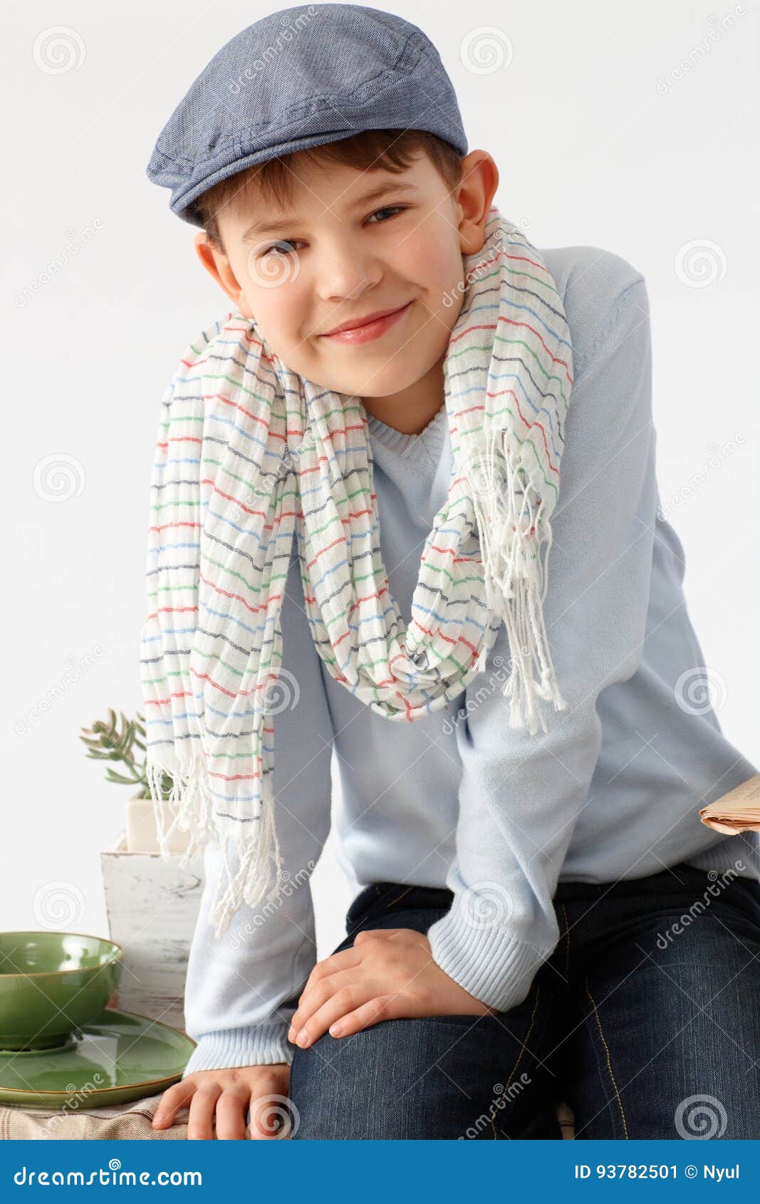 Portrait of Charming Little Boy Stock Image - Image of cute, alone ...