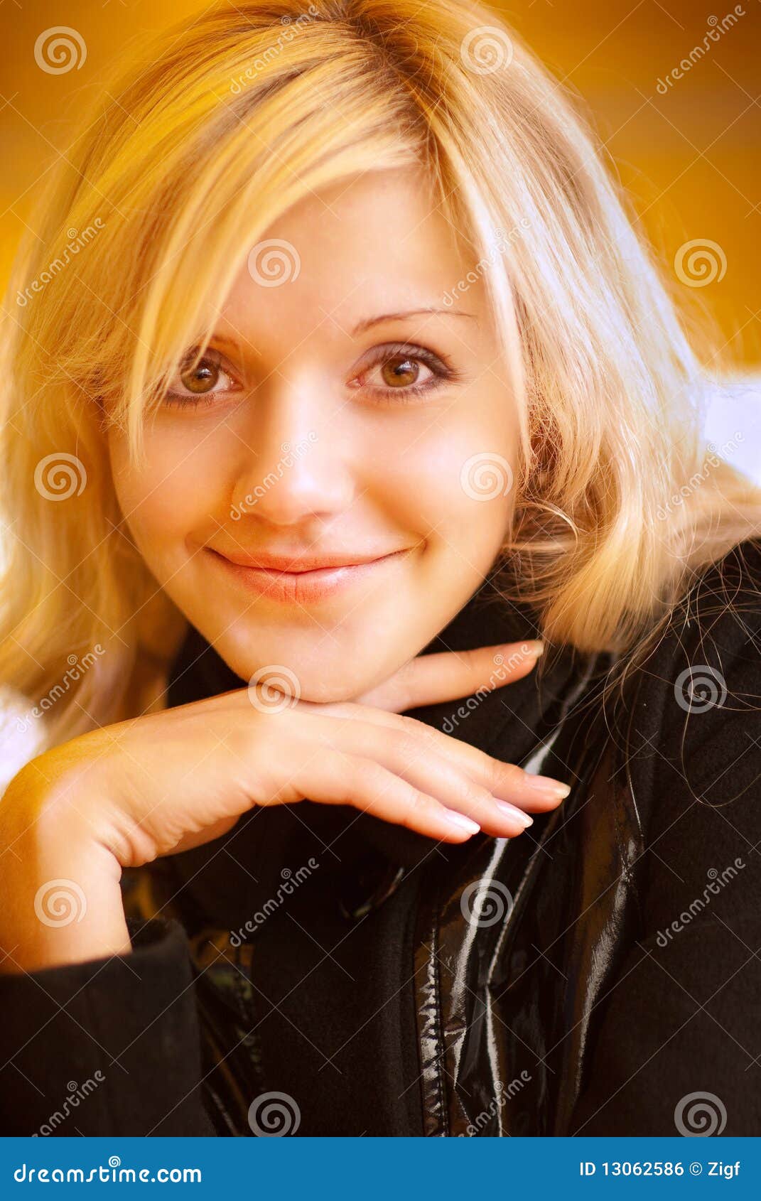 Portrait of charming woman stock photo. Image of closeup - 13062586