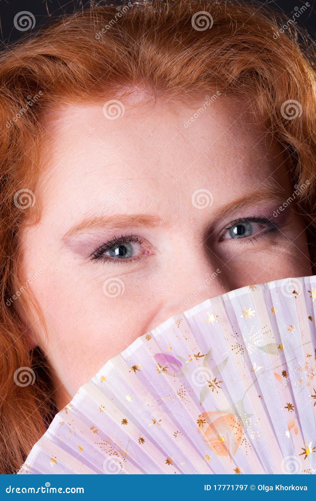 Portrait of charming woman stock image. Image of studio - 17771797