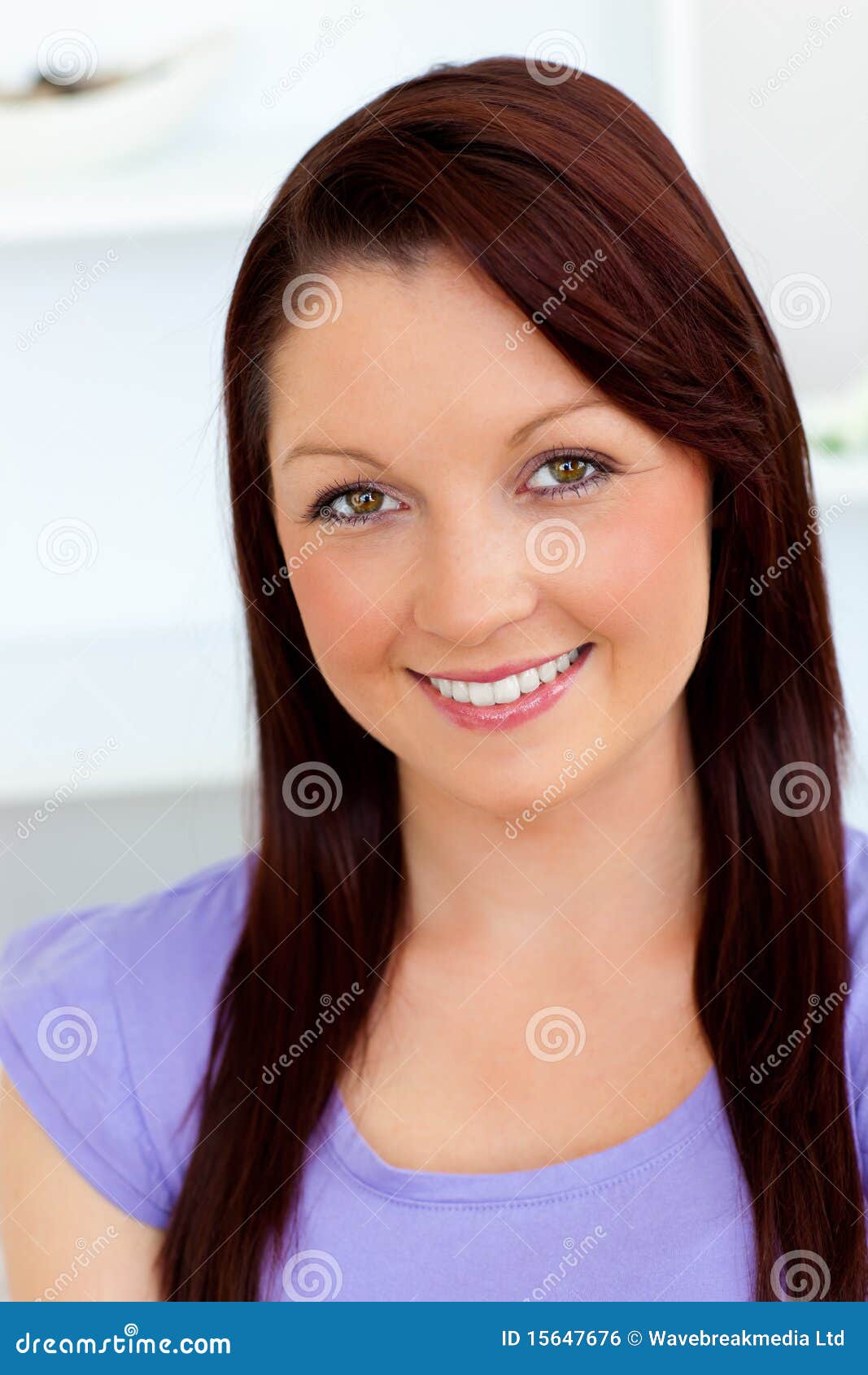 Portrait of a Charming Woman Smiling at the Camera Stock Photo - Image ...