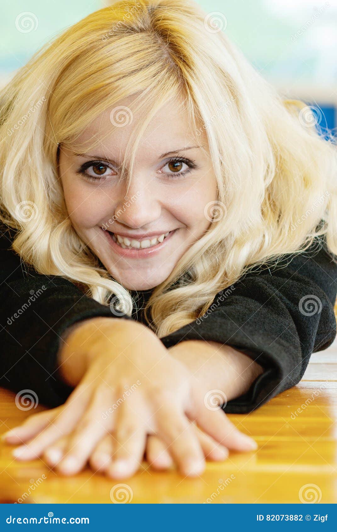 Portrait of charming woman stock photo. Image of freshness - 82073882