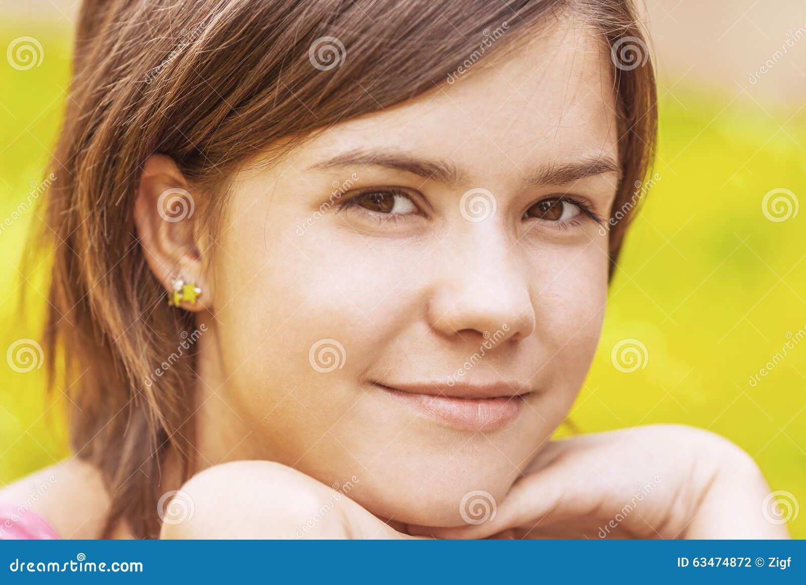 Portrait of Charming Young Female Stock Photo - Image of life ...
