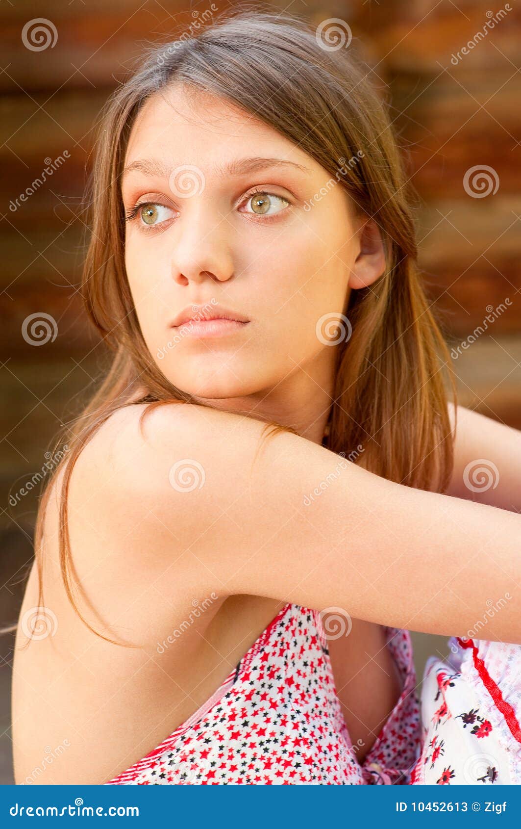 Portrait of Charming Young Woman Stock Image - Image of adolescence ...