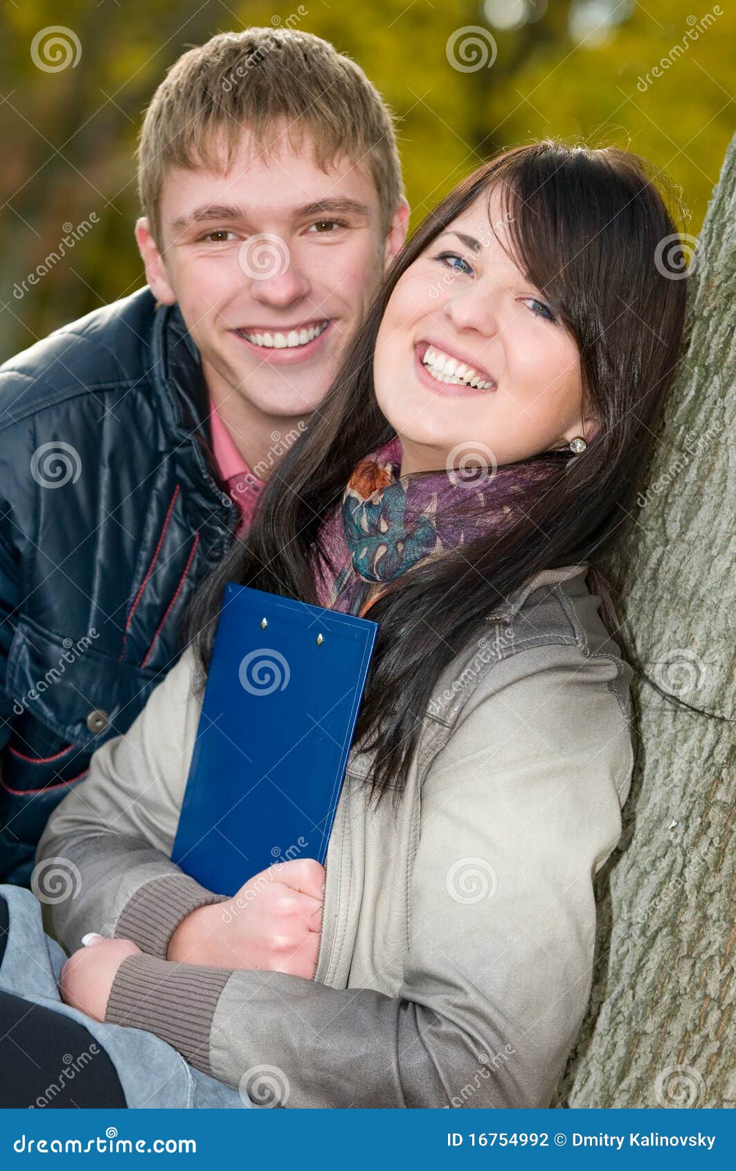 Portrait of Cheerful Students Stock Photo - Image of friends, student ...
