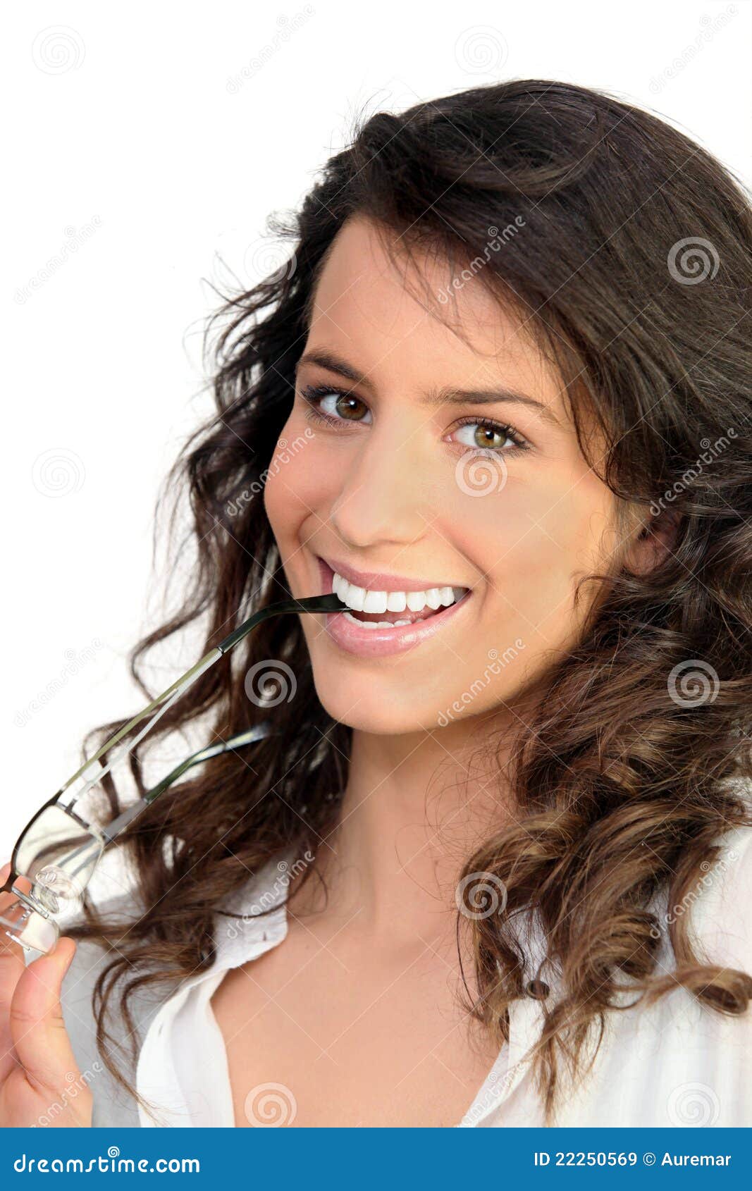 Portrait of a Cheerful Woman Stock Image - Image of classical ...