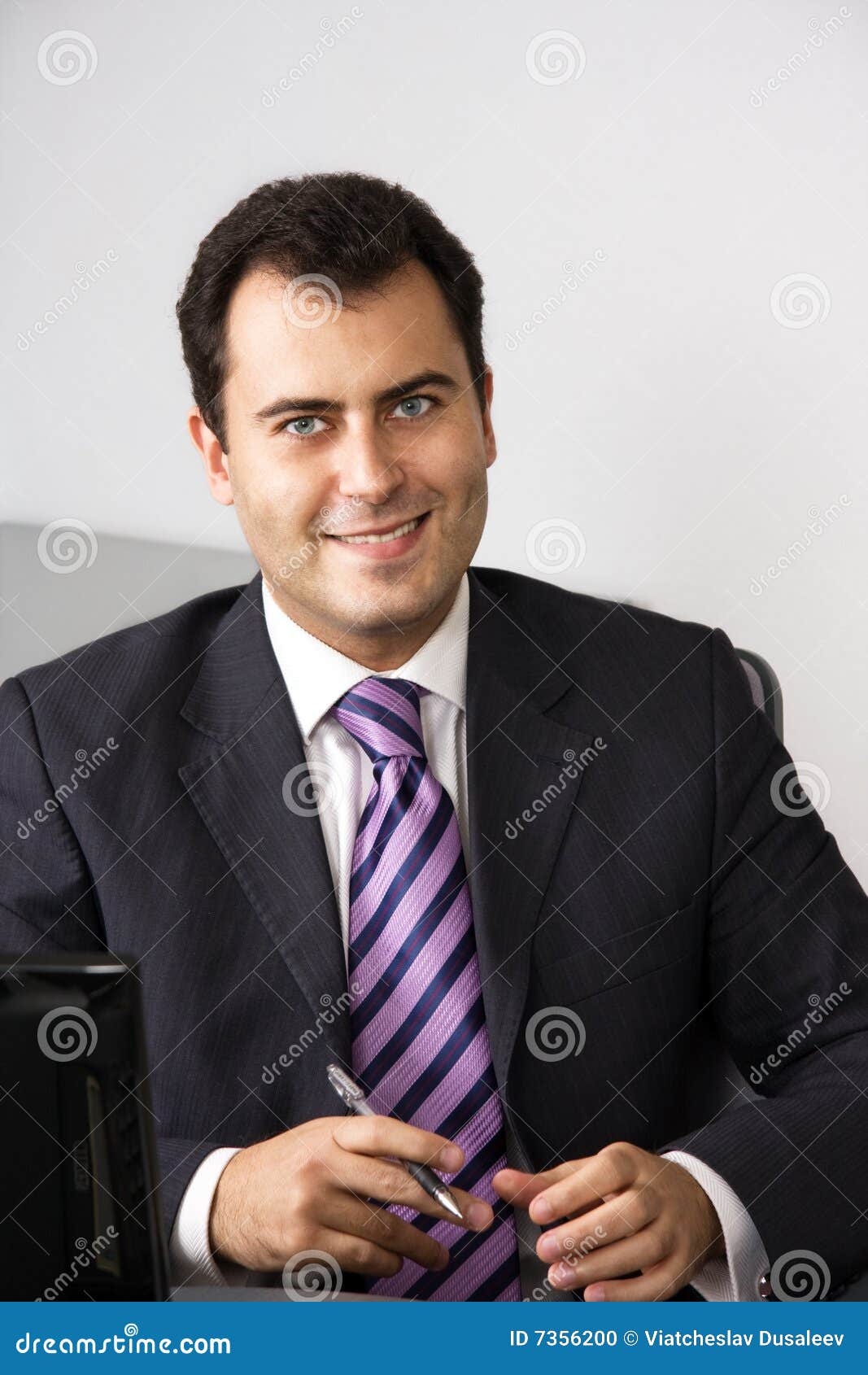 Portrait of a Cheerful Young Businessman Stock Photo - Image of ...