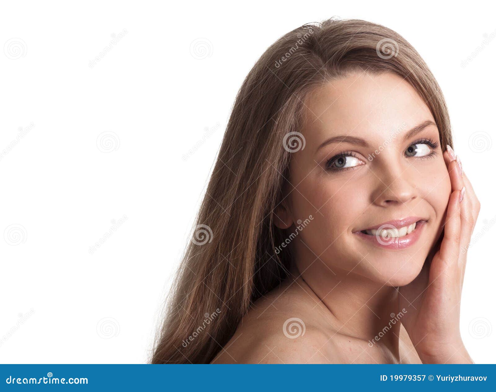 Portrait of a Cheerful Young Woman Stock Image - Image of happy ...