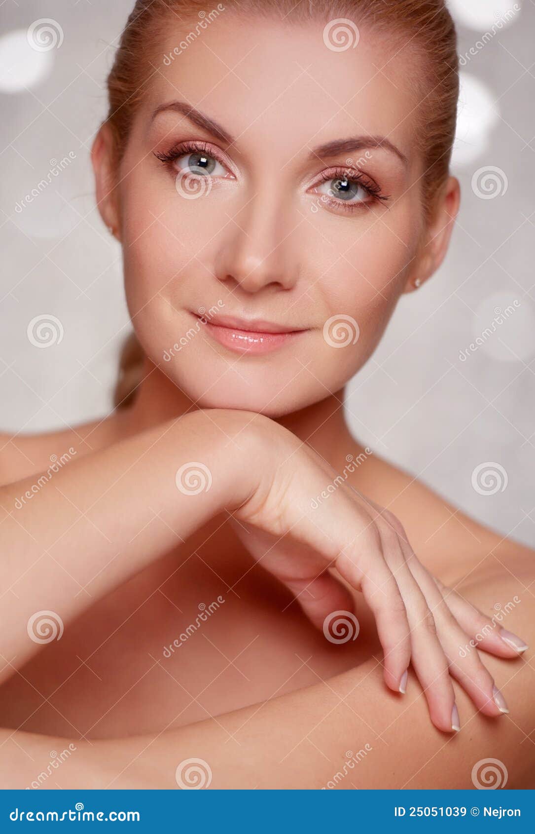 Portrait of a Cheerful Young Woman Stock Image - Image of human, female ...
