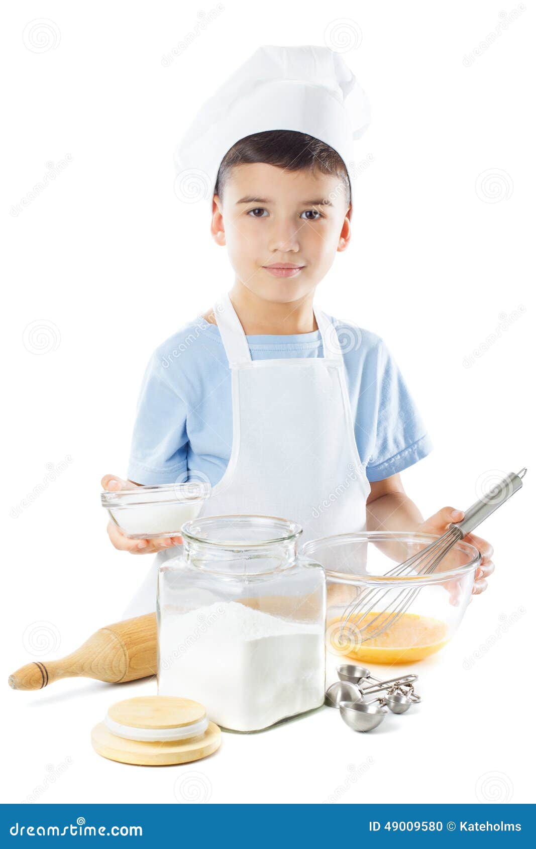 Portrait of chef boy stock photo. Image of help, baking - 49009580