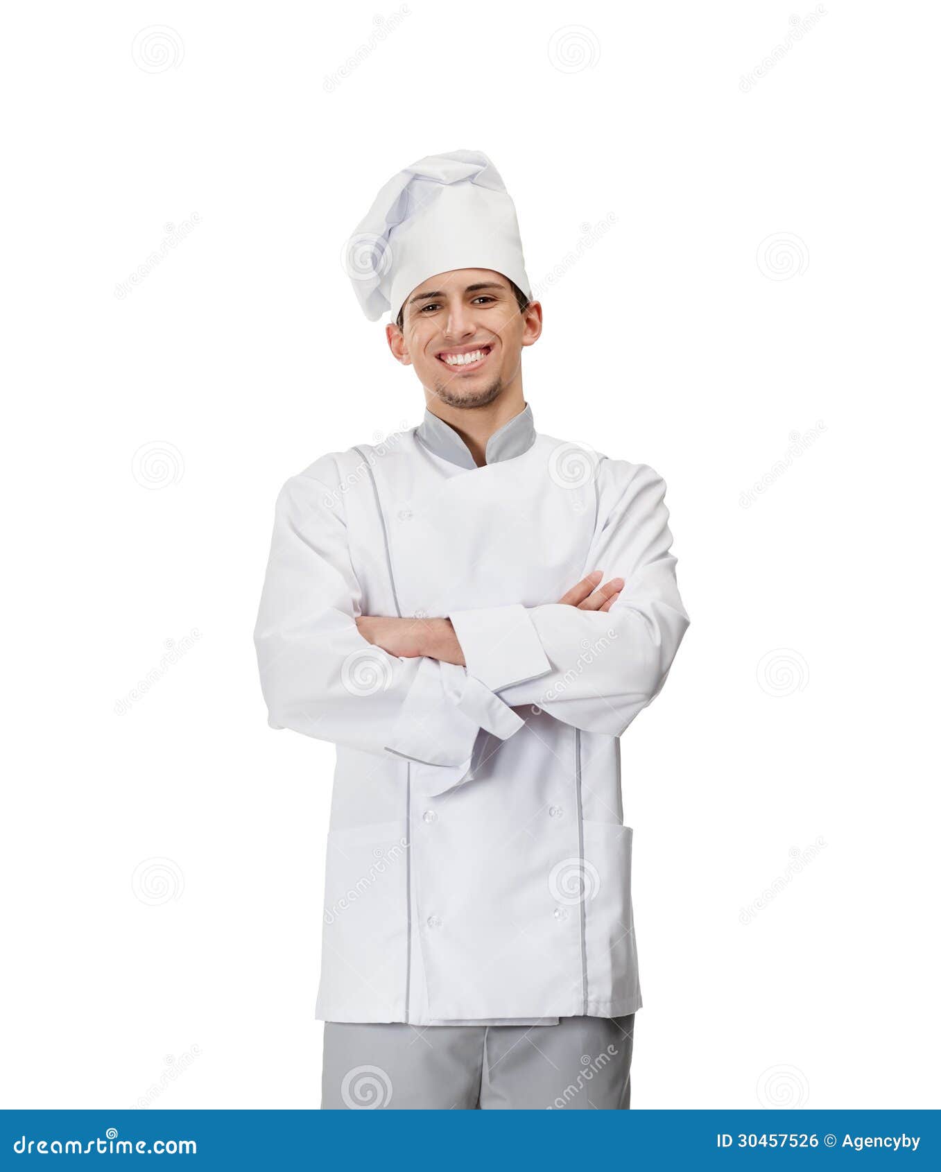 Portrait of Chef Cook with Arms Crossed Stock Photo - Image of advance ...