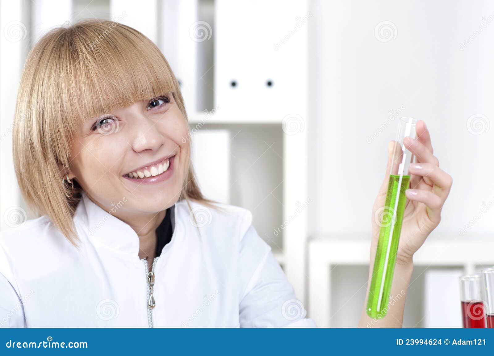 Portrait of chemist stock photo. Image of occupation - 23994624