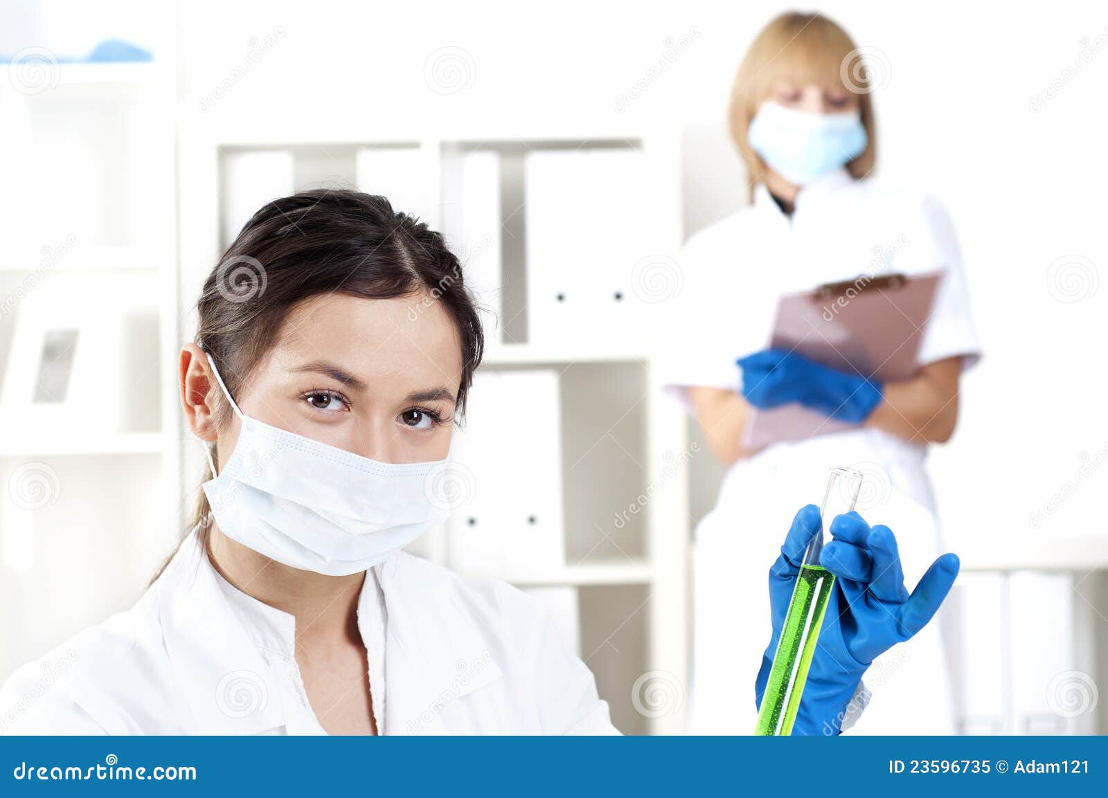 Portrait of chemists stock image. Image of occupation - 23596735