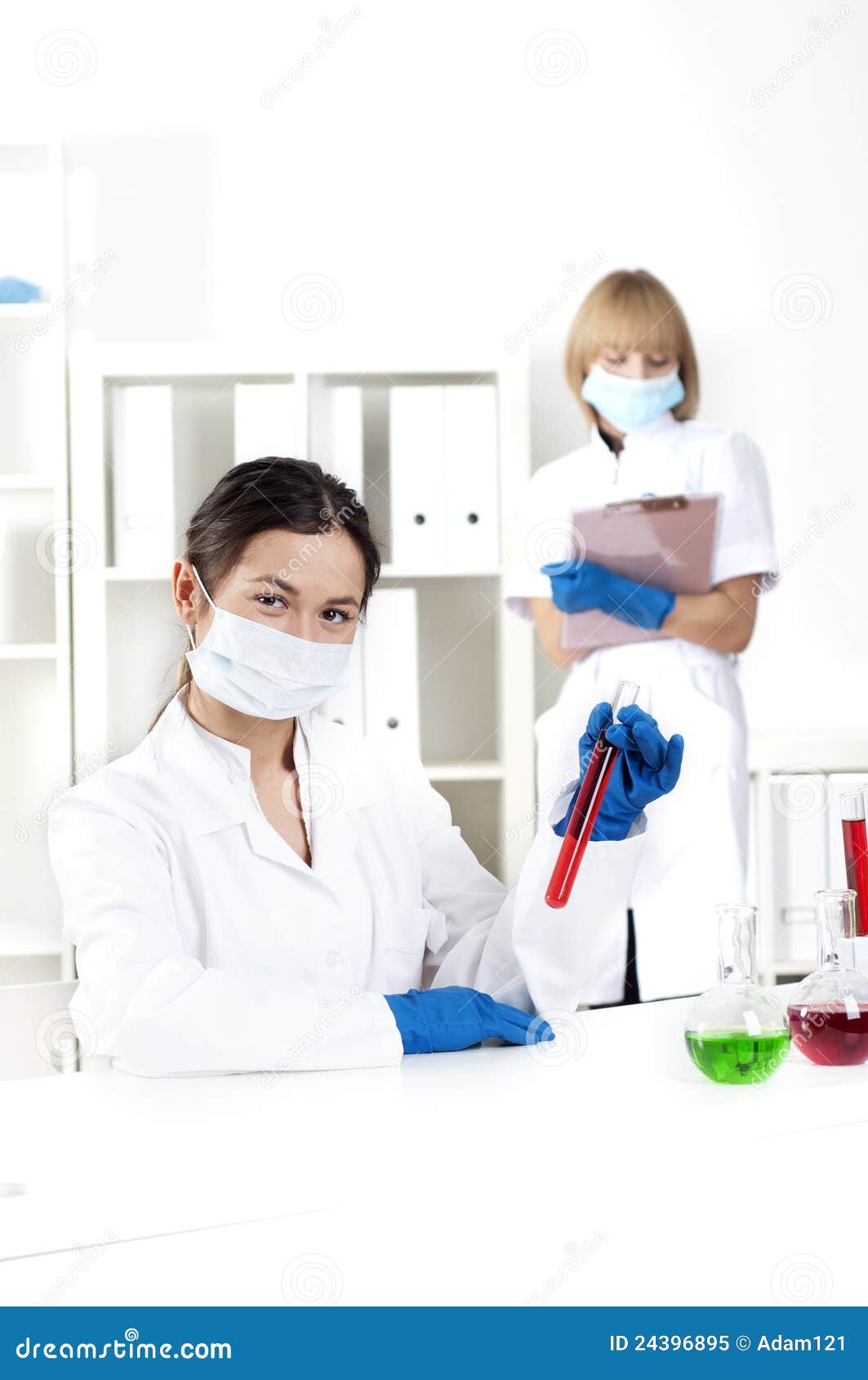Portrait of chemists stock image. Image of discovery - 24396895