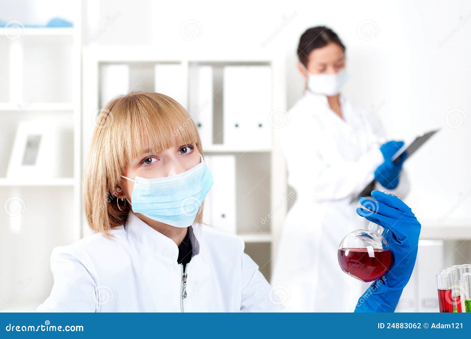 Portrait of chemists stock photo. Image of closeup, biology - 24883062