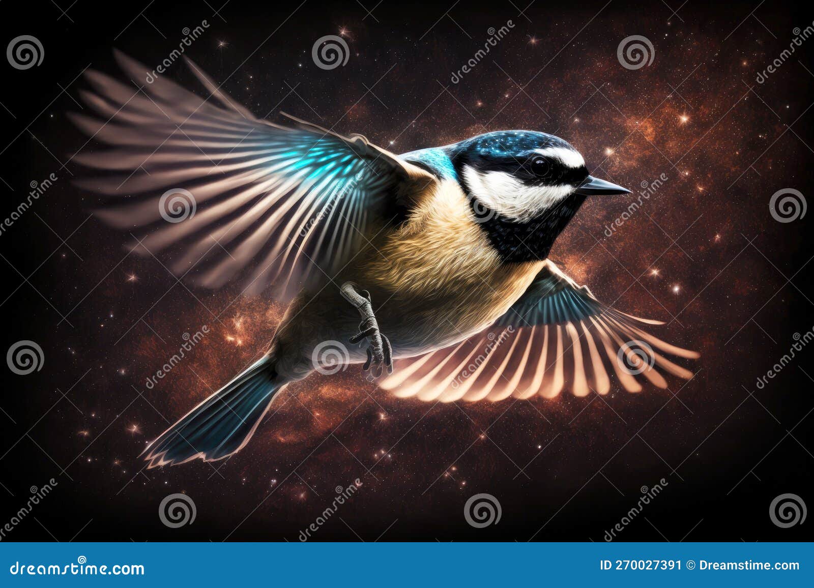 Portrait Of Chickadee With Sunglasses On A Dark Background Royalty-Free ...