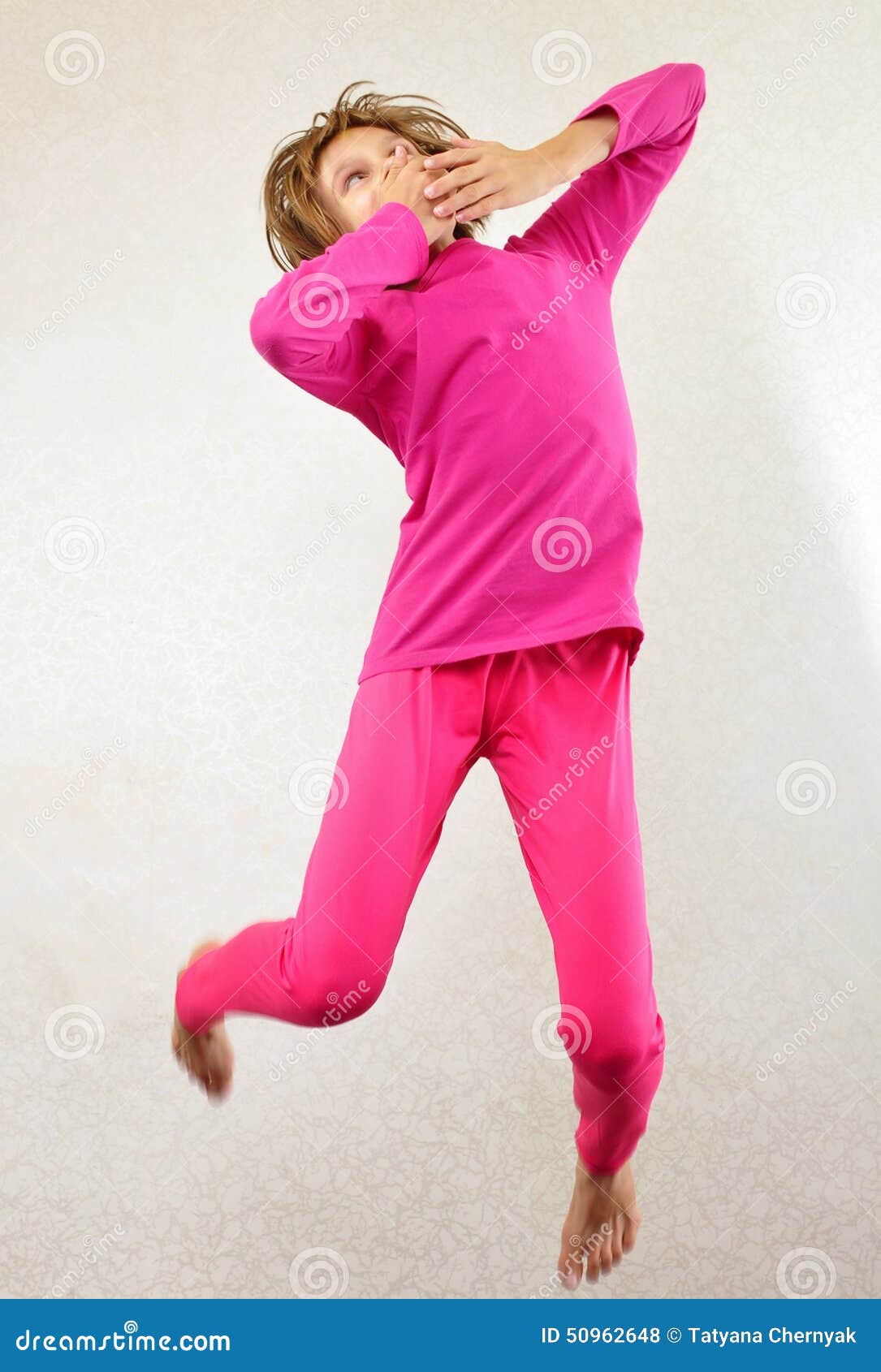 Portrait of Child Jumping and Dancing Stock Photo - Image of funny ...