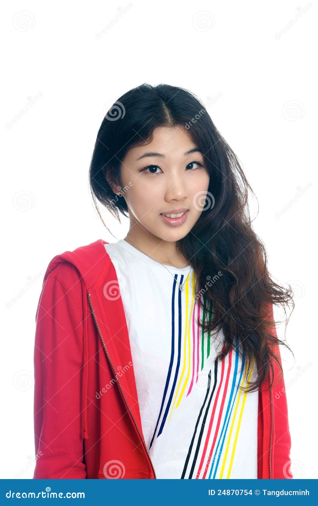 Portrait of Chinese girl stock photo. Image of attractive - 24870754