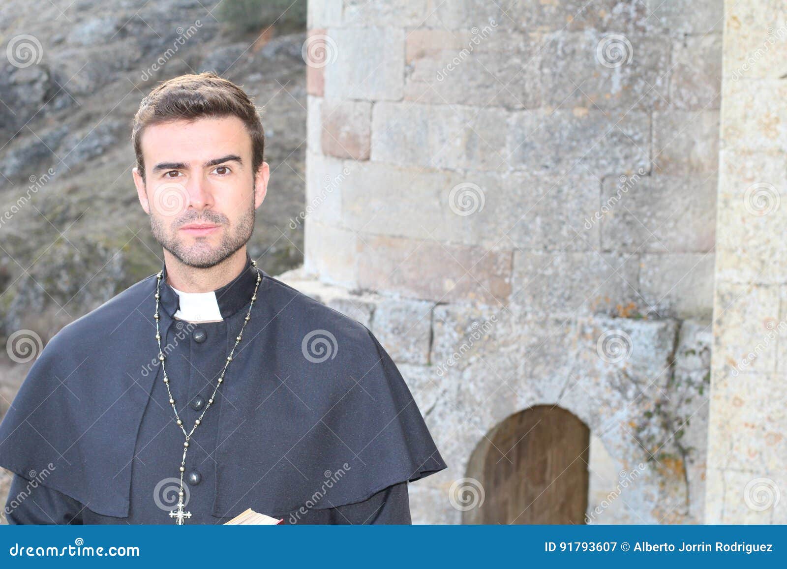 Portrait of a Christian Priest Stock Image - Image of catholic ...